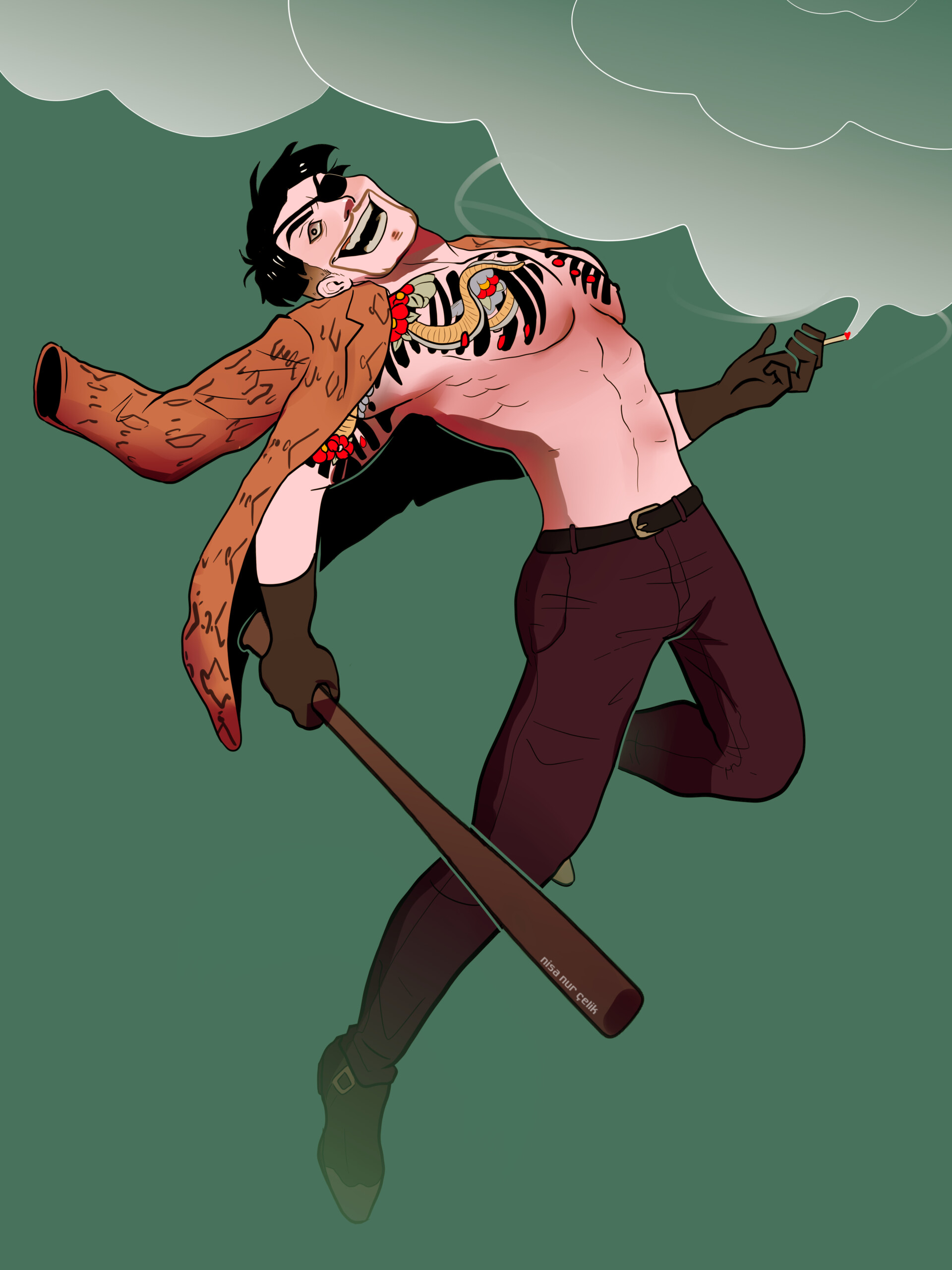 ArtStation - goro majima fan art