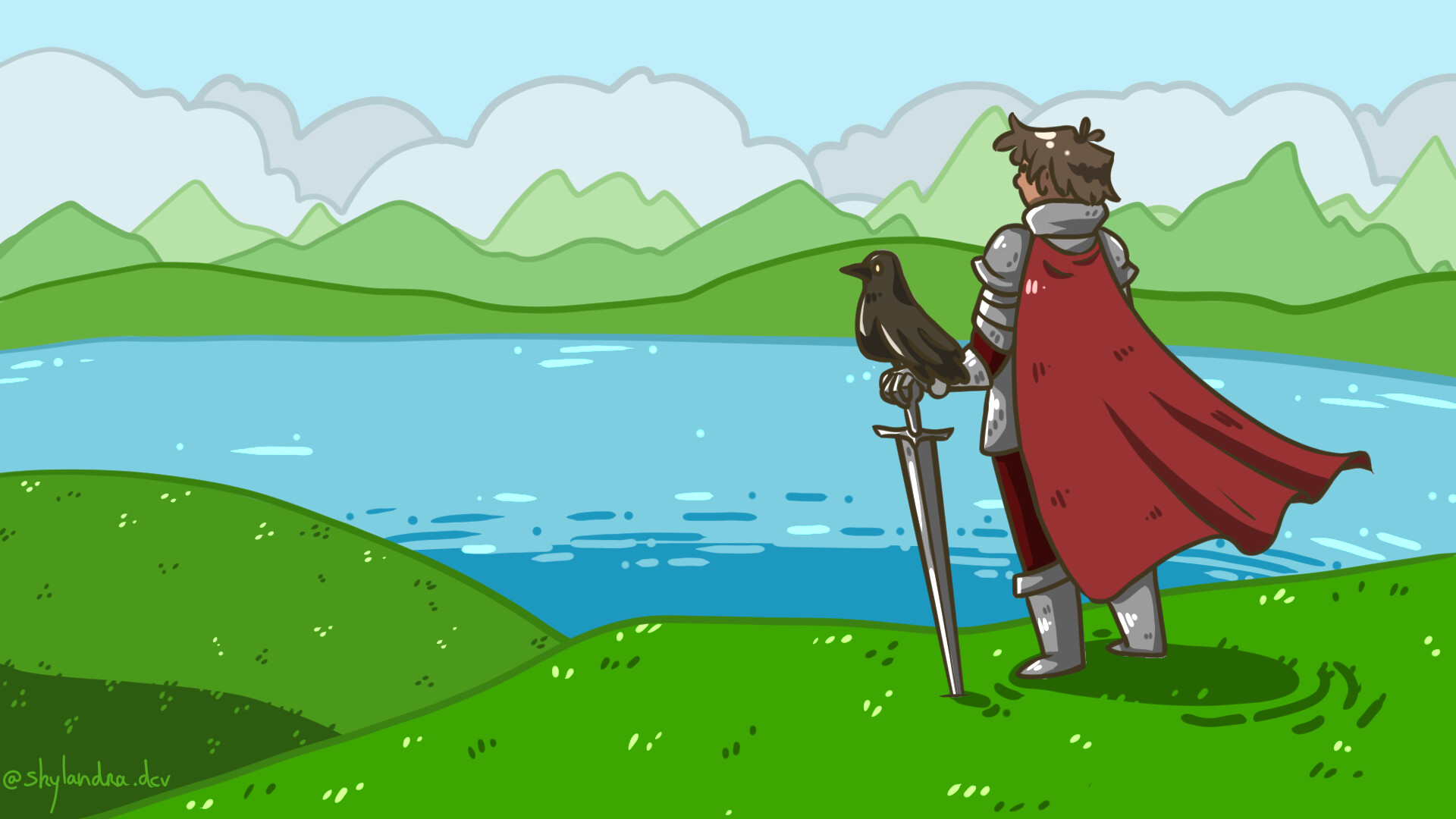 ArtStation - Knight with a raven