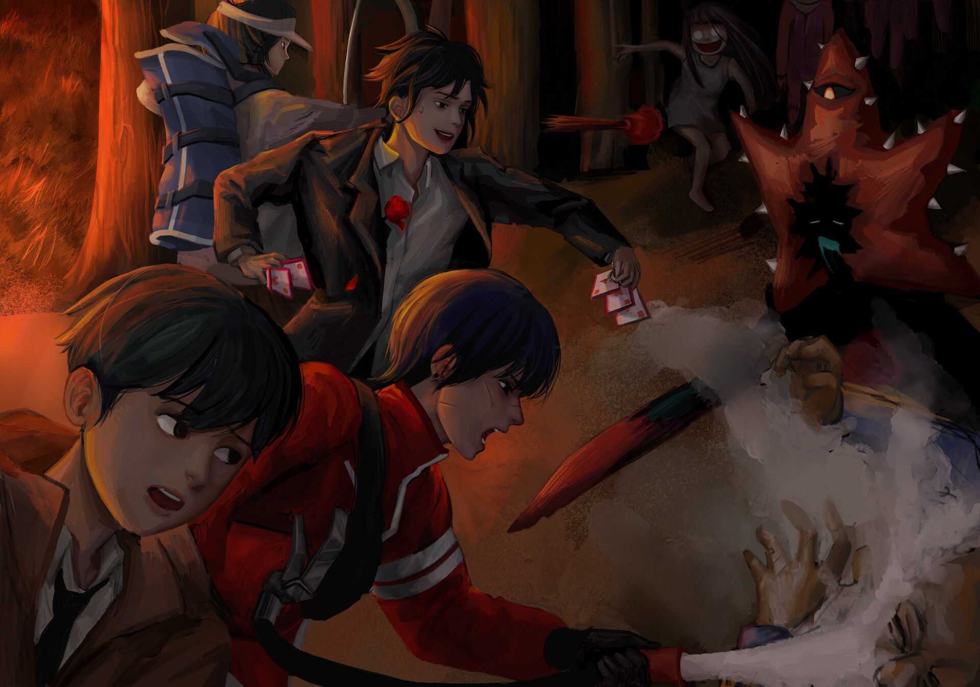 ArtStation - Zombie high school