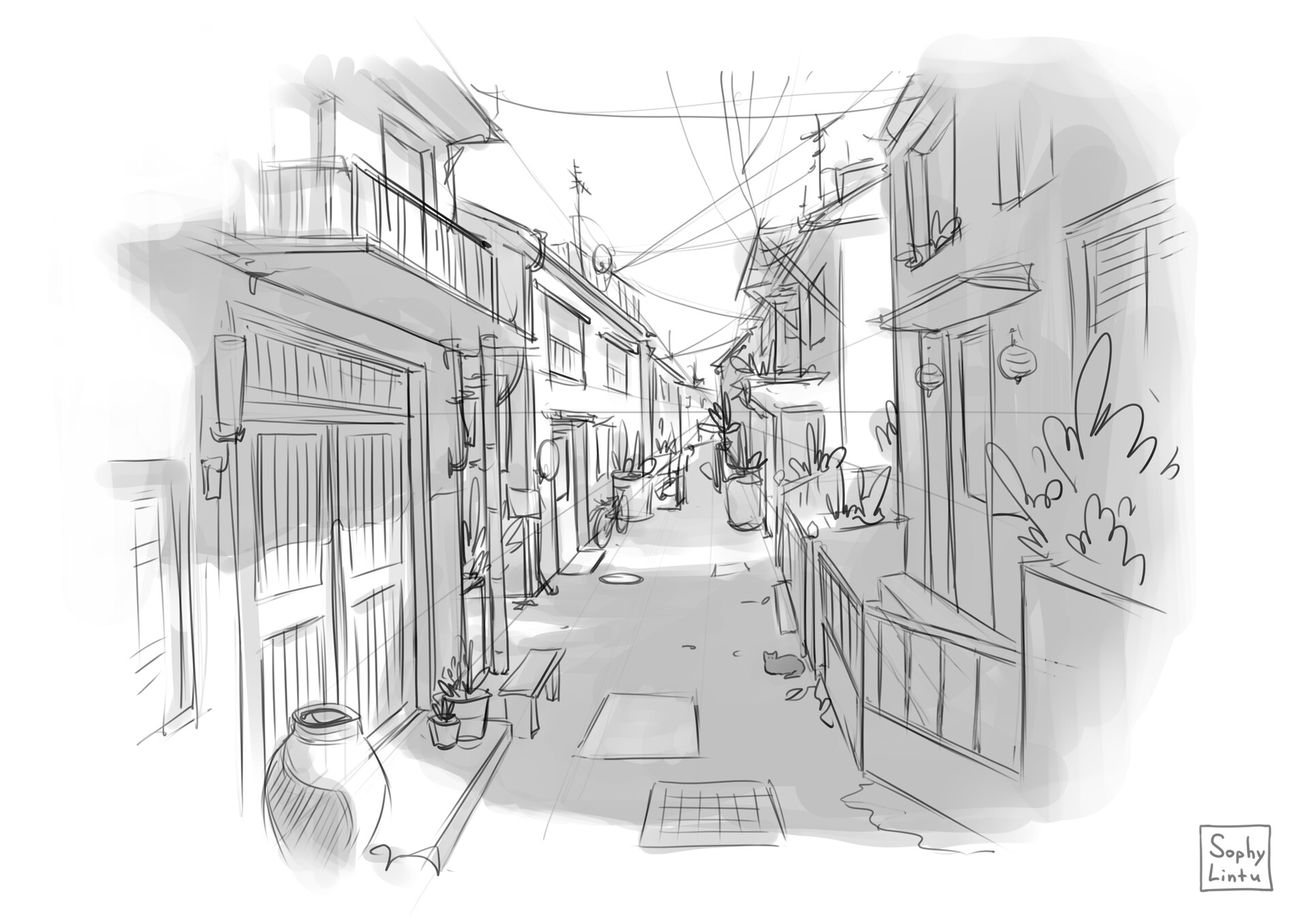 ArtStation - Perspective study #1