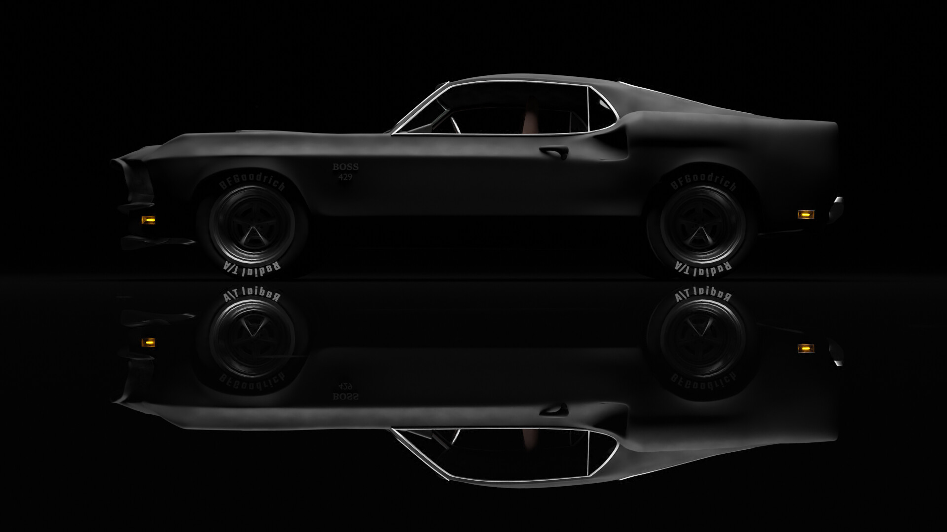 ArtStation - Ford Mustang Boss 429