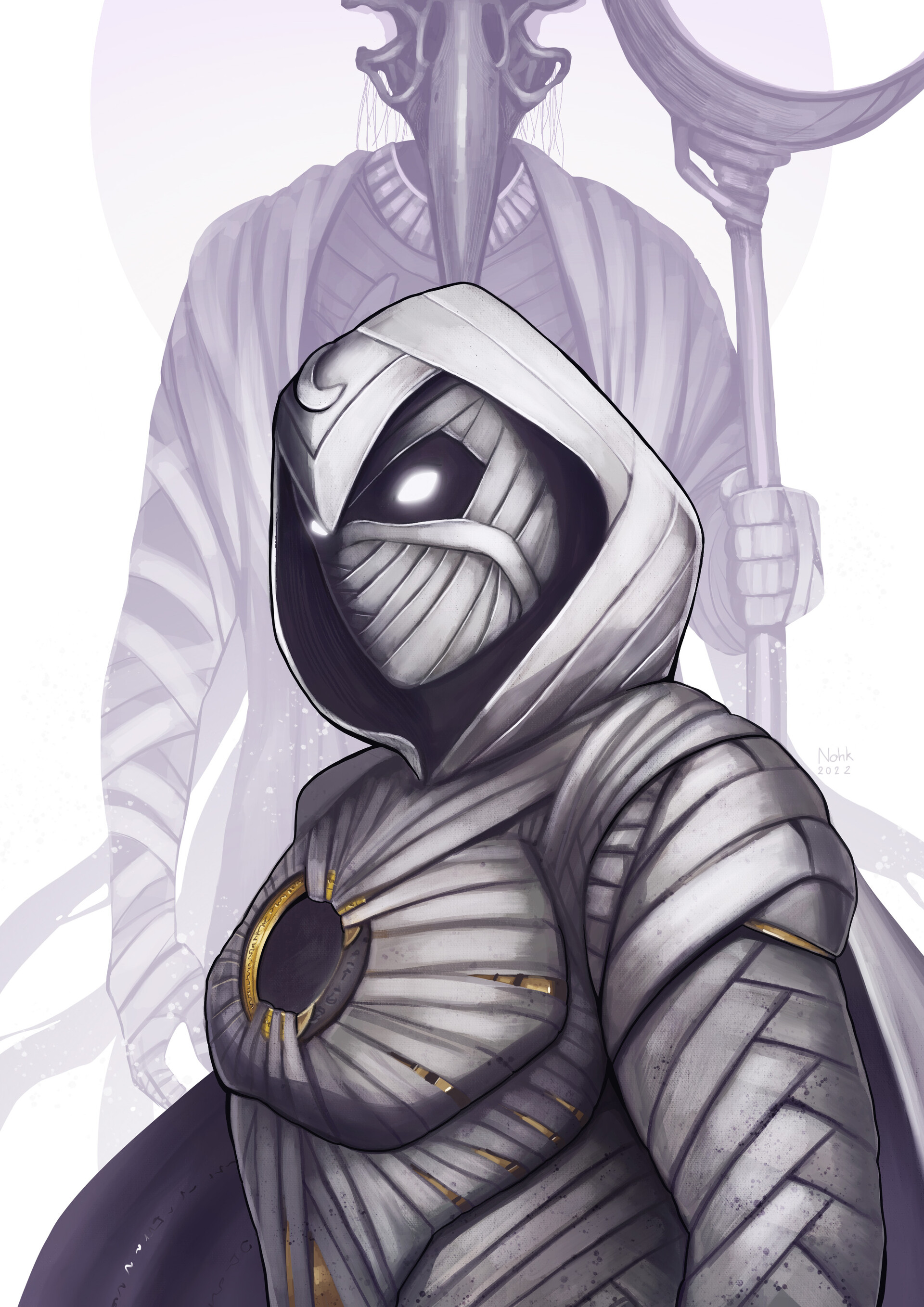 ArtStation - [Fan art] Moon Knight