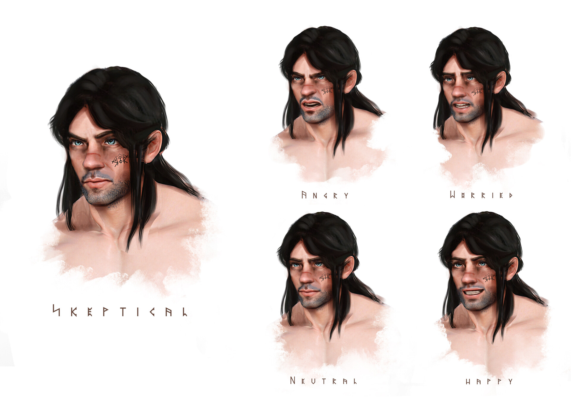 ArtStation - Expression Studies Driam the Dwarf