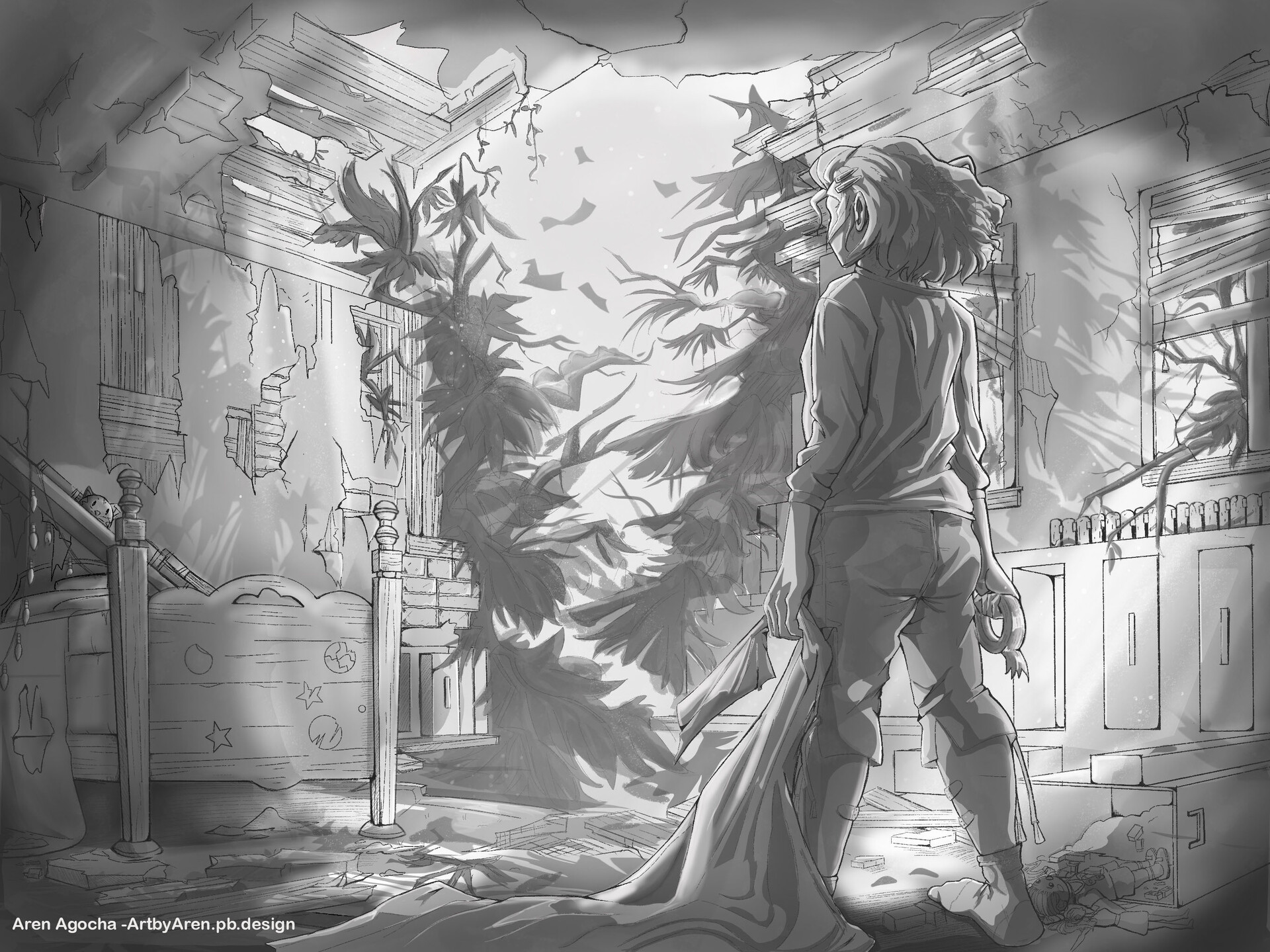 ArtStation - “Not Now” by Chelsea Muzar Broken Room Concepts ideations
