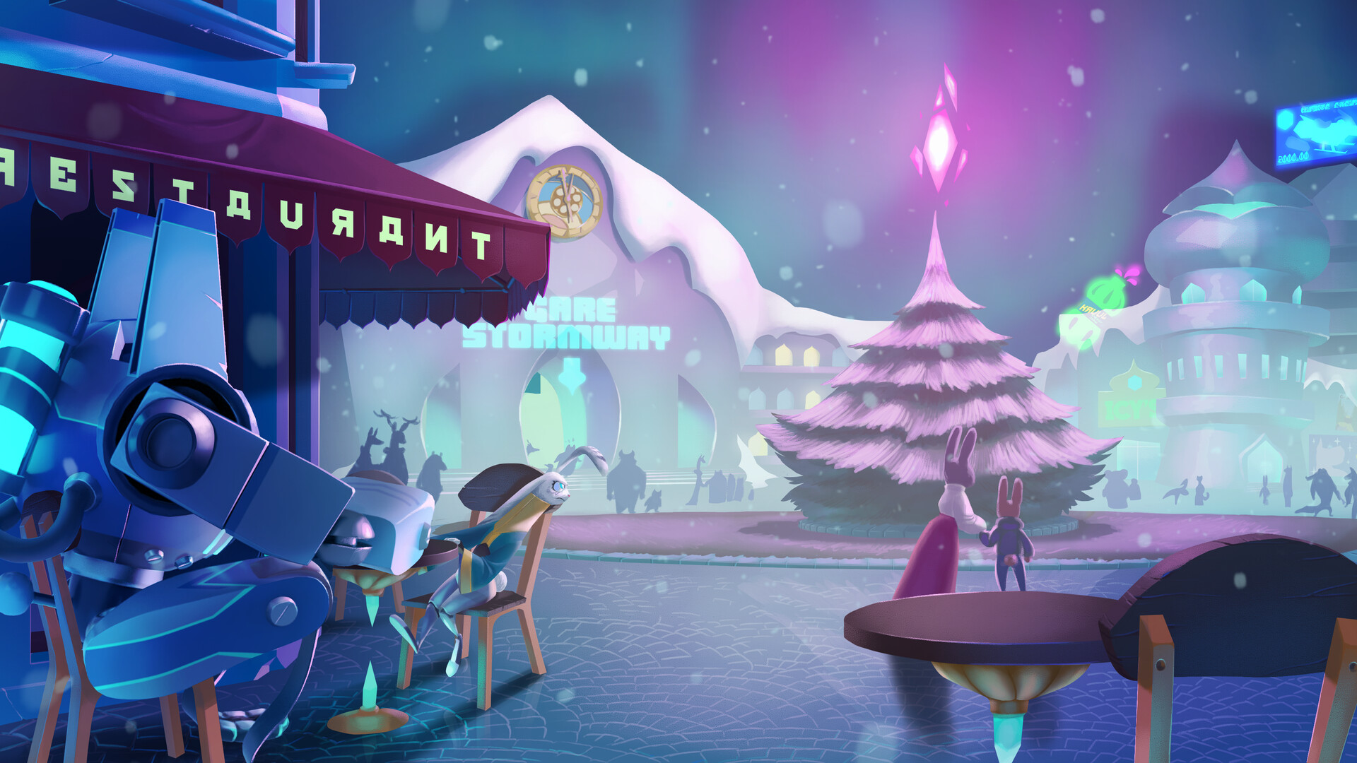 ArtStation - "Inside the city" Keyshot- Space Race (student project)