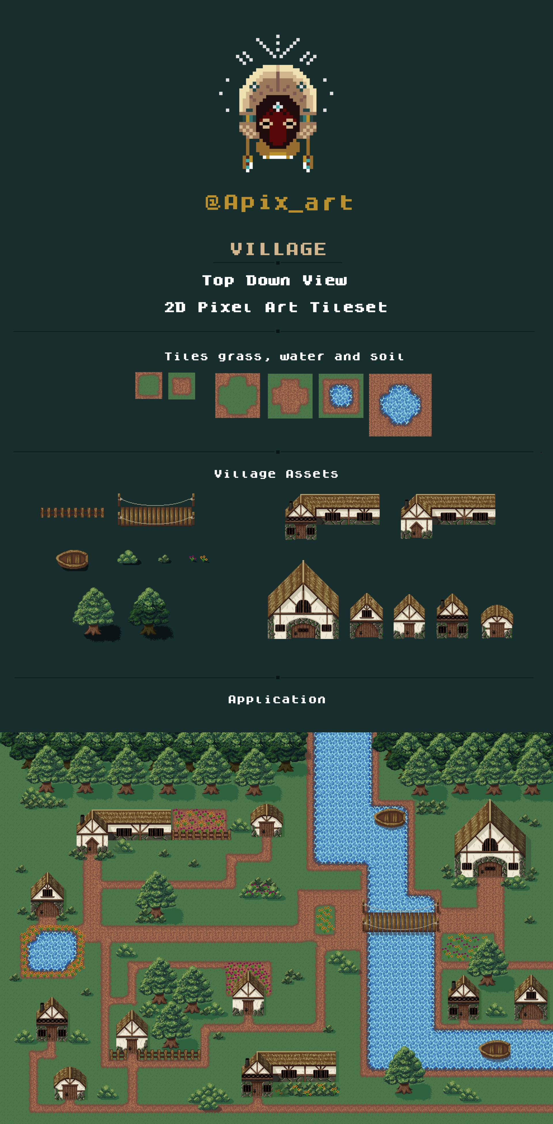 ArtStation - Village Pixel Art Tileset