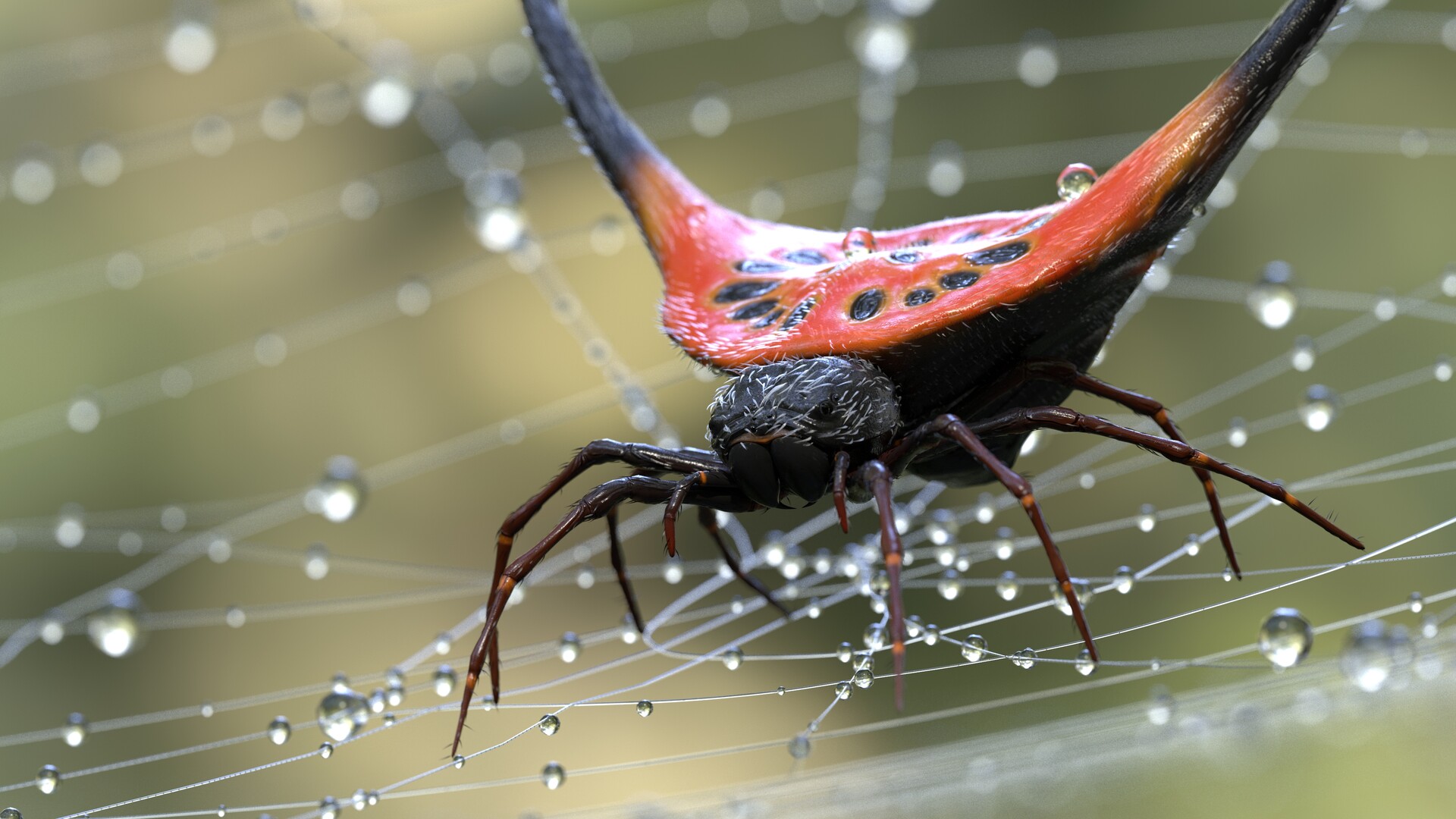 Long Horned Orb Weaver Spider Spider Nature Long Horned Long Horned