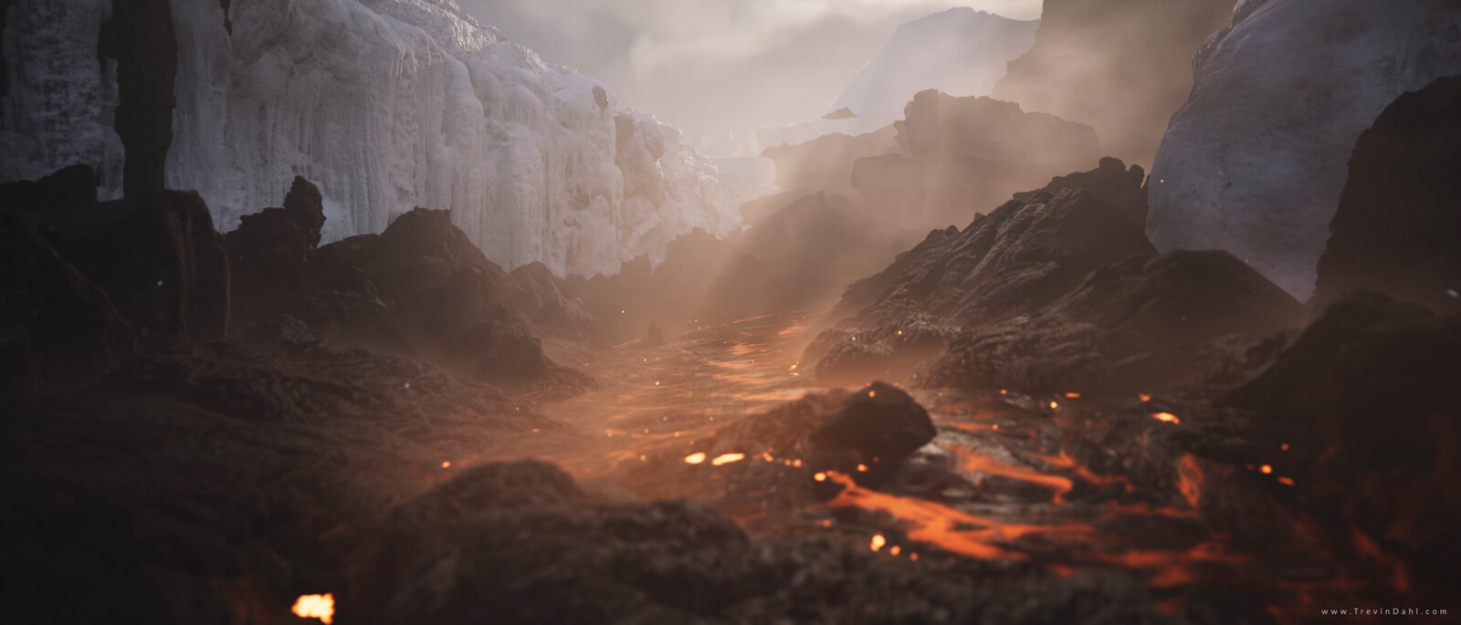 Trevin Dahl - Real-time Lava/Ocean Cinematic | Unreal 5