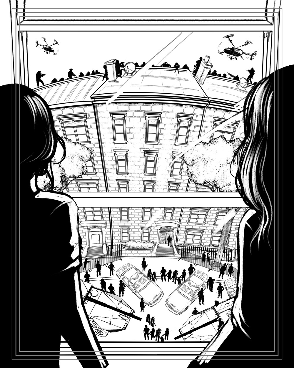 Diana Greenhalgh - Inking - Gray (Mystery/Horror Comic)