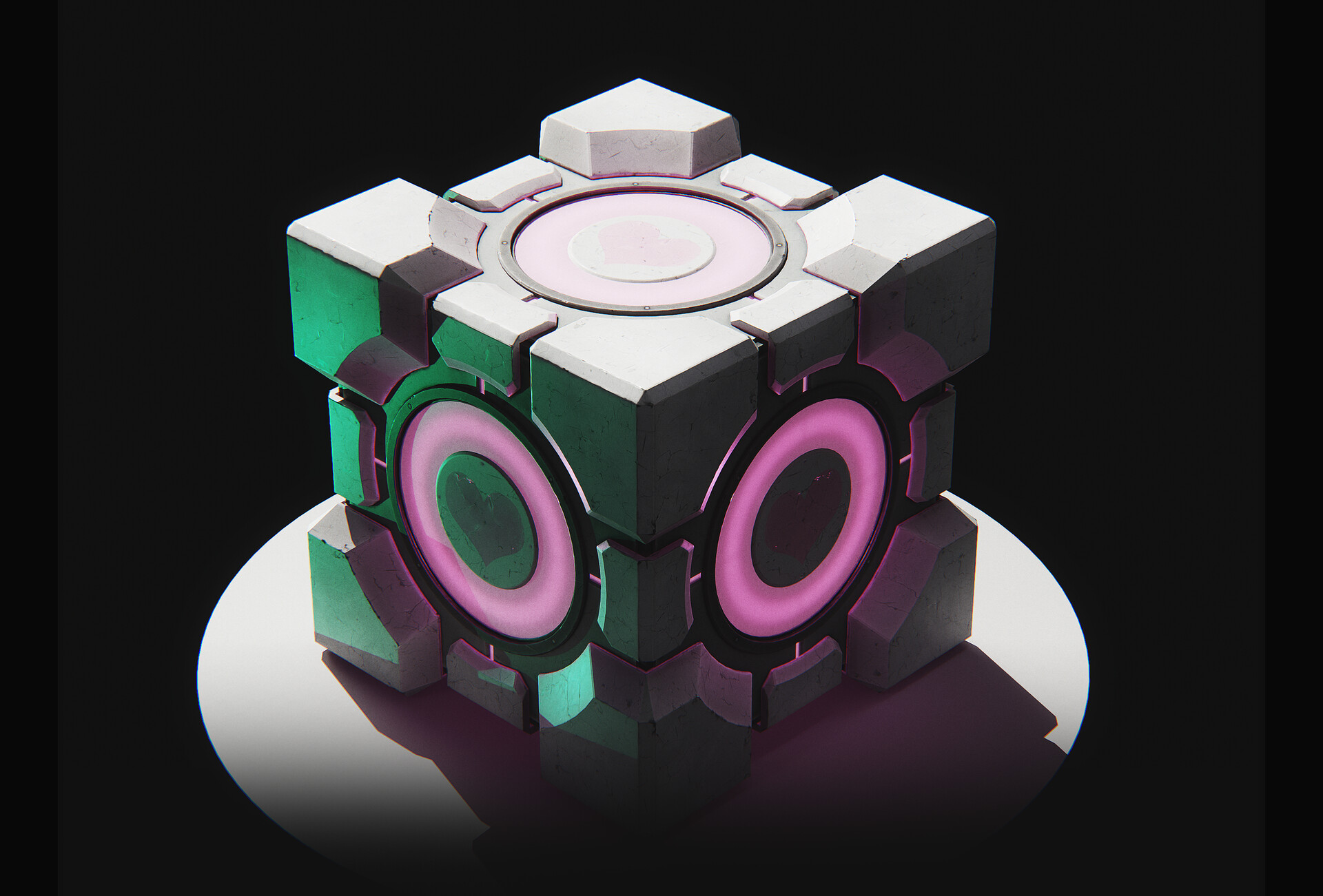 ArtStation - Weighted Cube - Portal 2