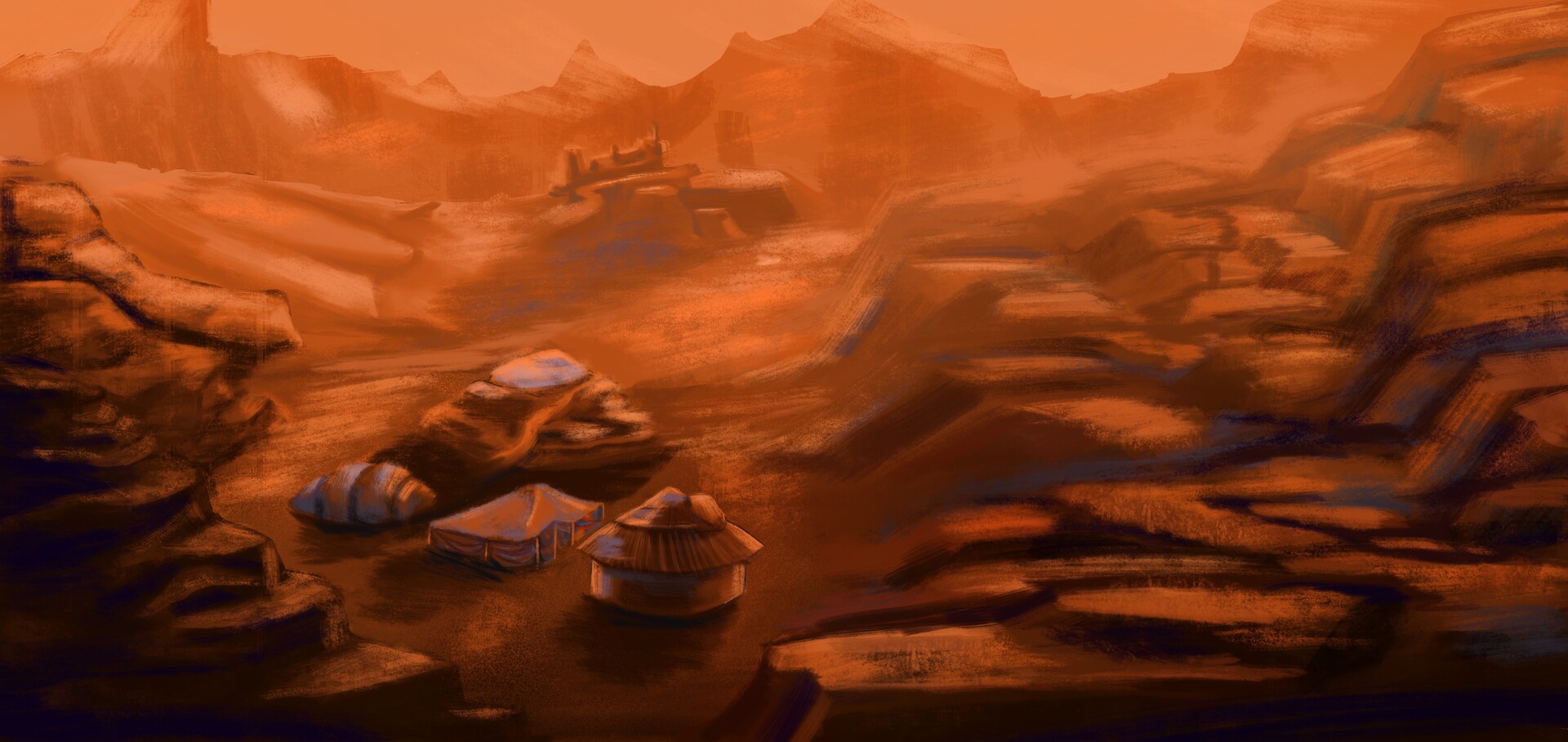 ArtStation - desert concept