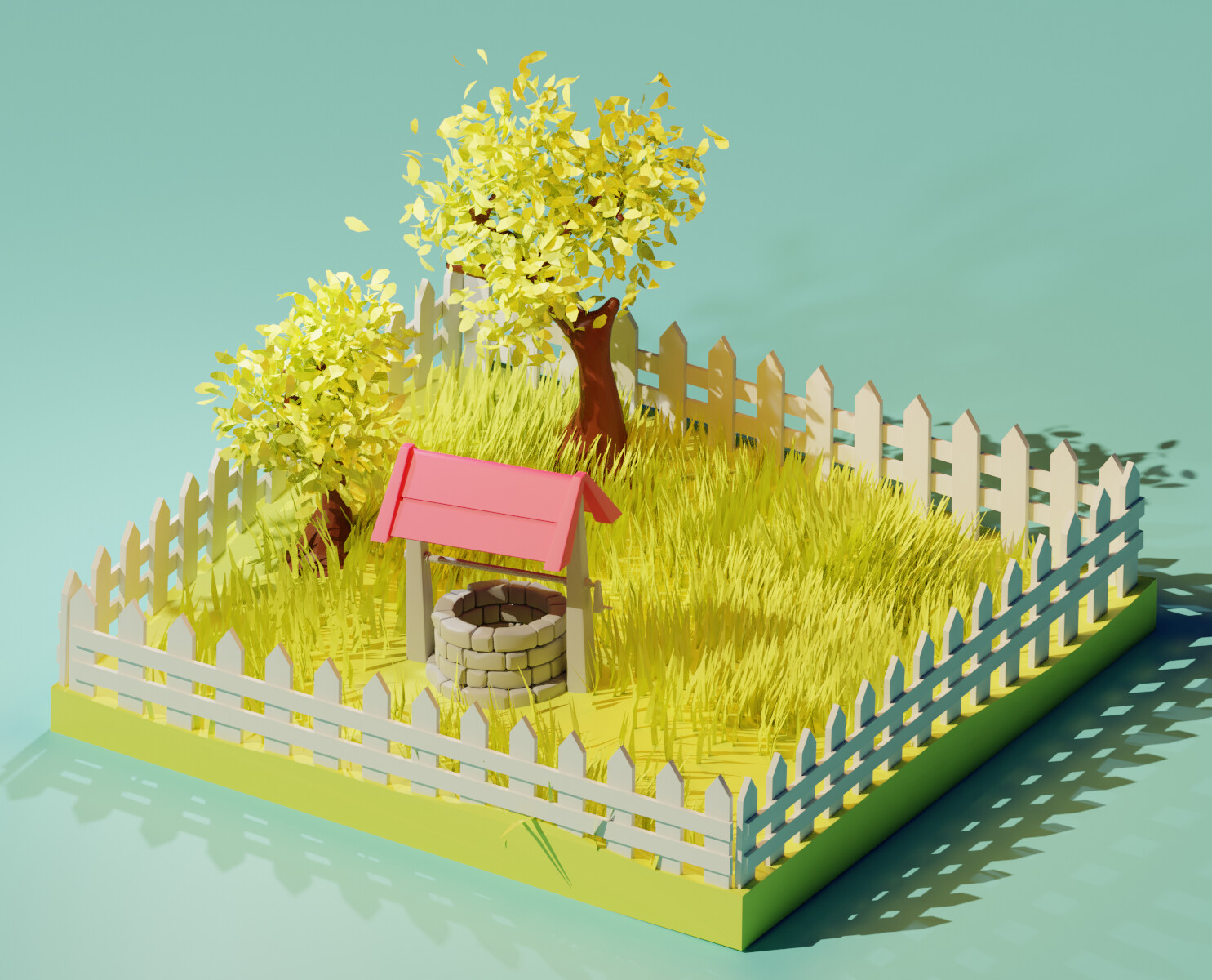 ArtStation - Gardens modeling