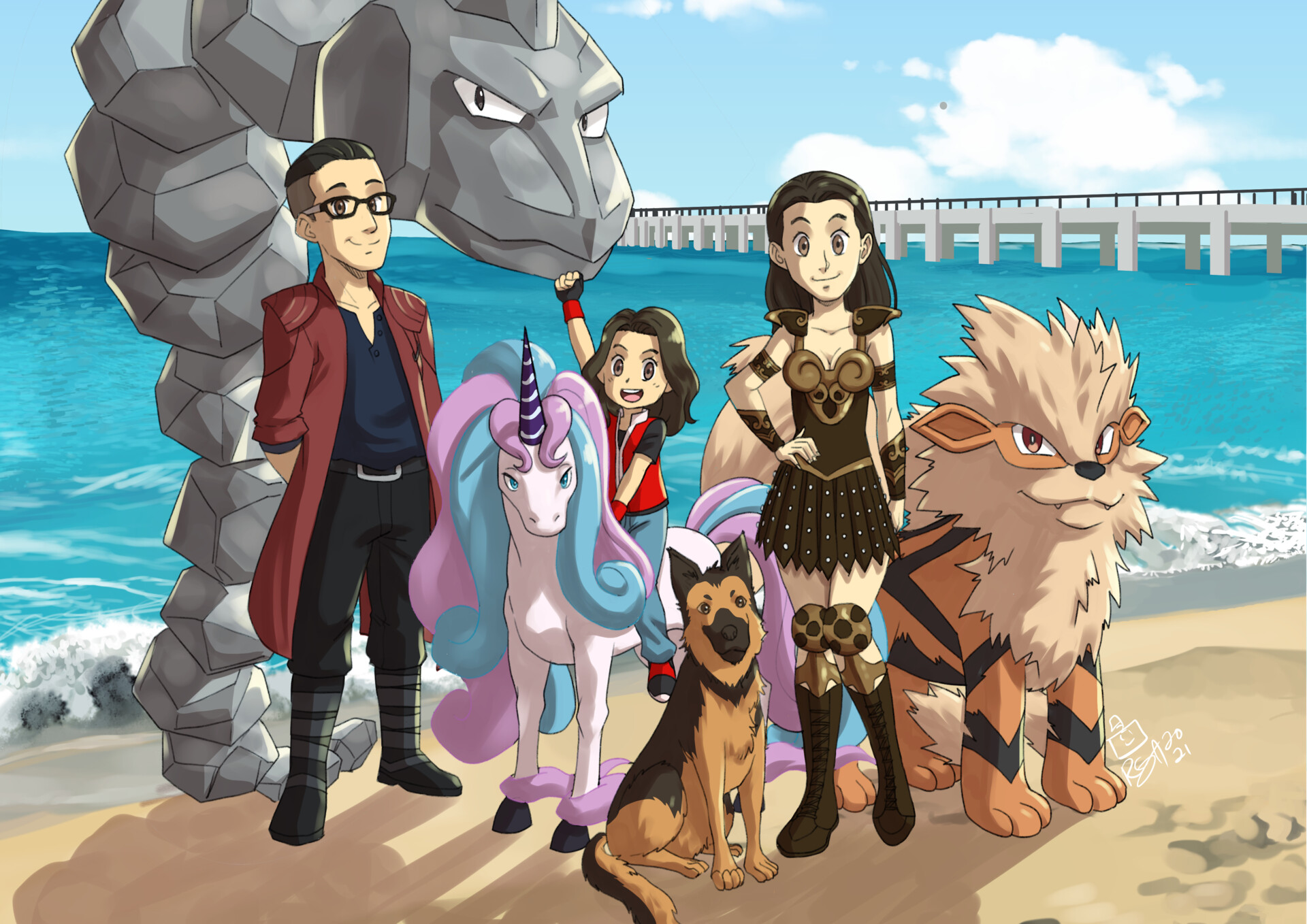 ArtStation - Pokemon Commission artwork