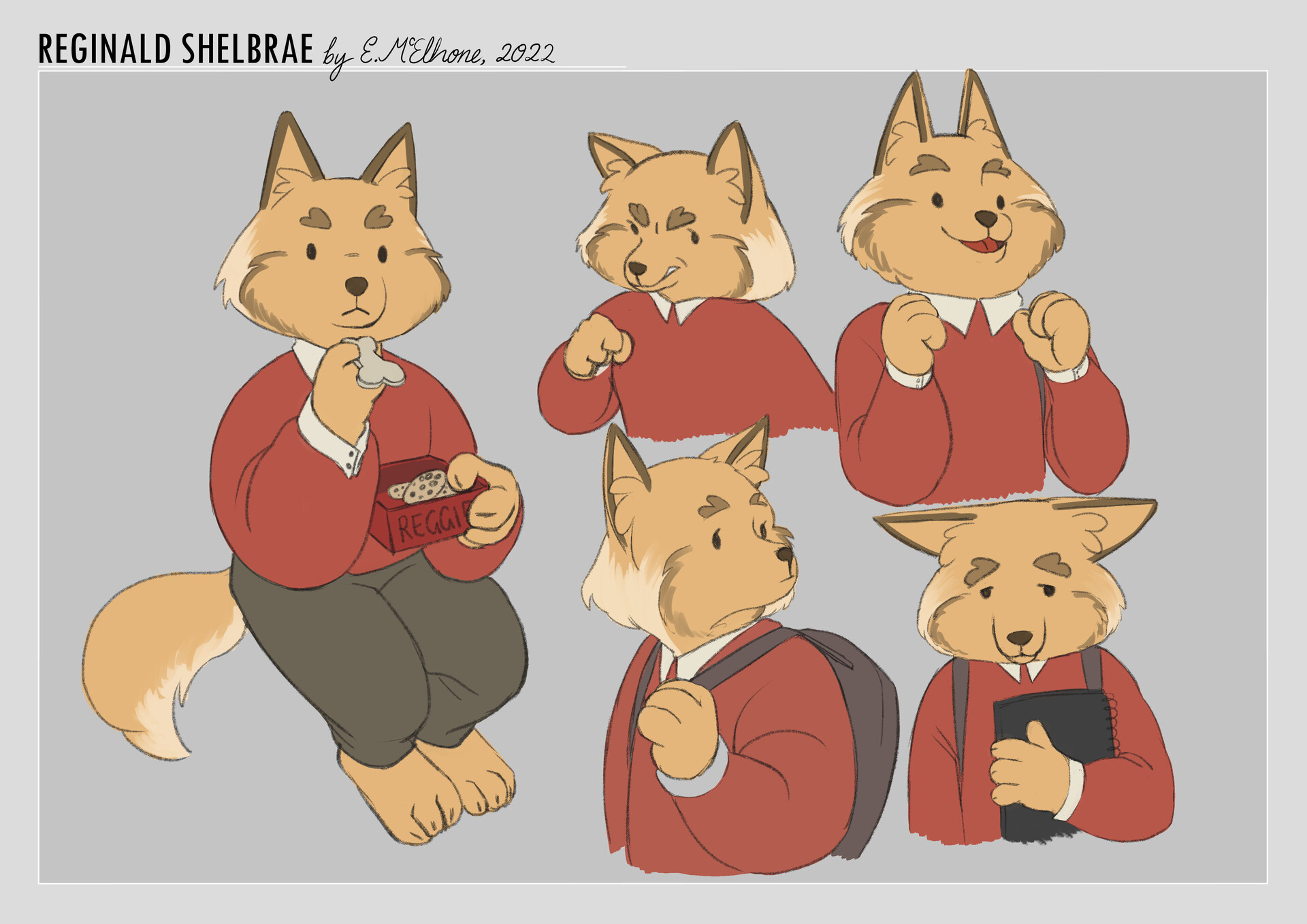 ArtStation - Character Design Sheet: Reginald