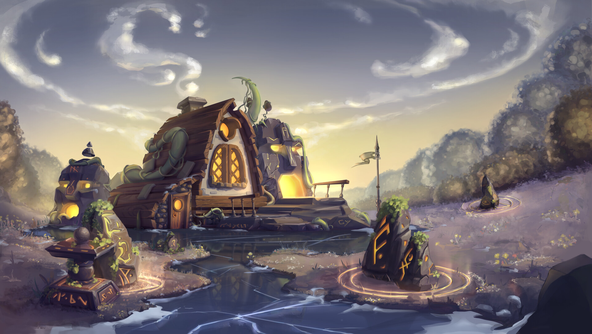 ArtStation - Rune Mage's House