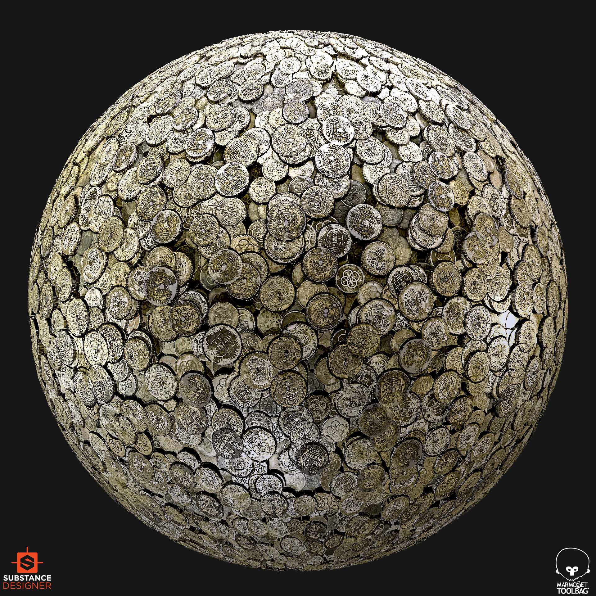 ArtStation - Pirate coins material