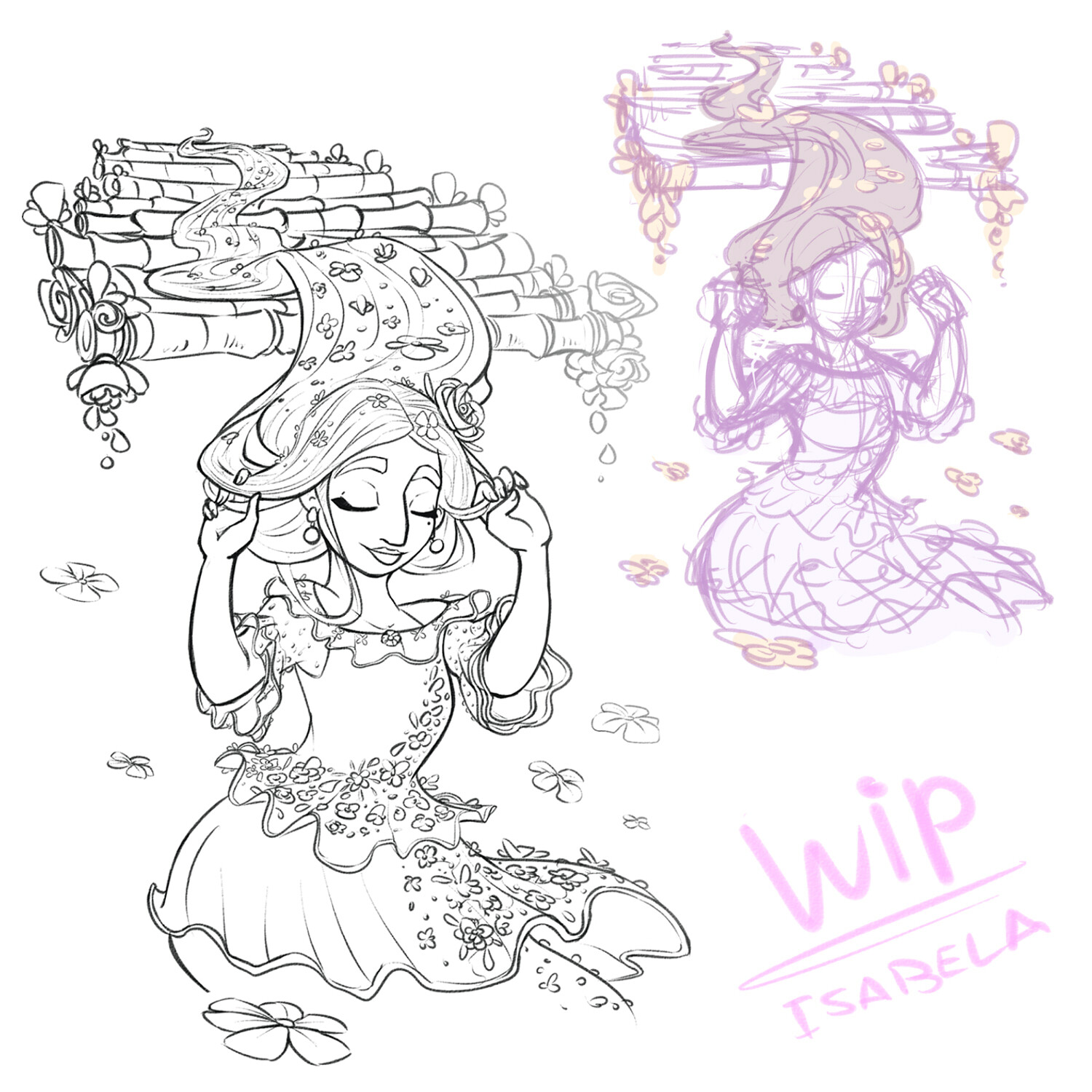 princess isabella coloring pages