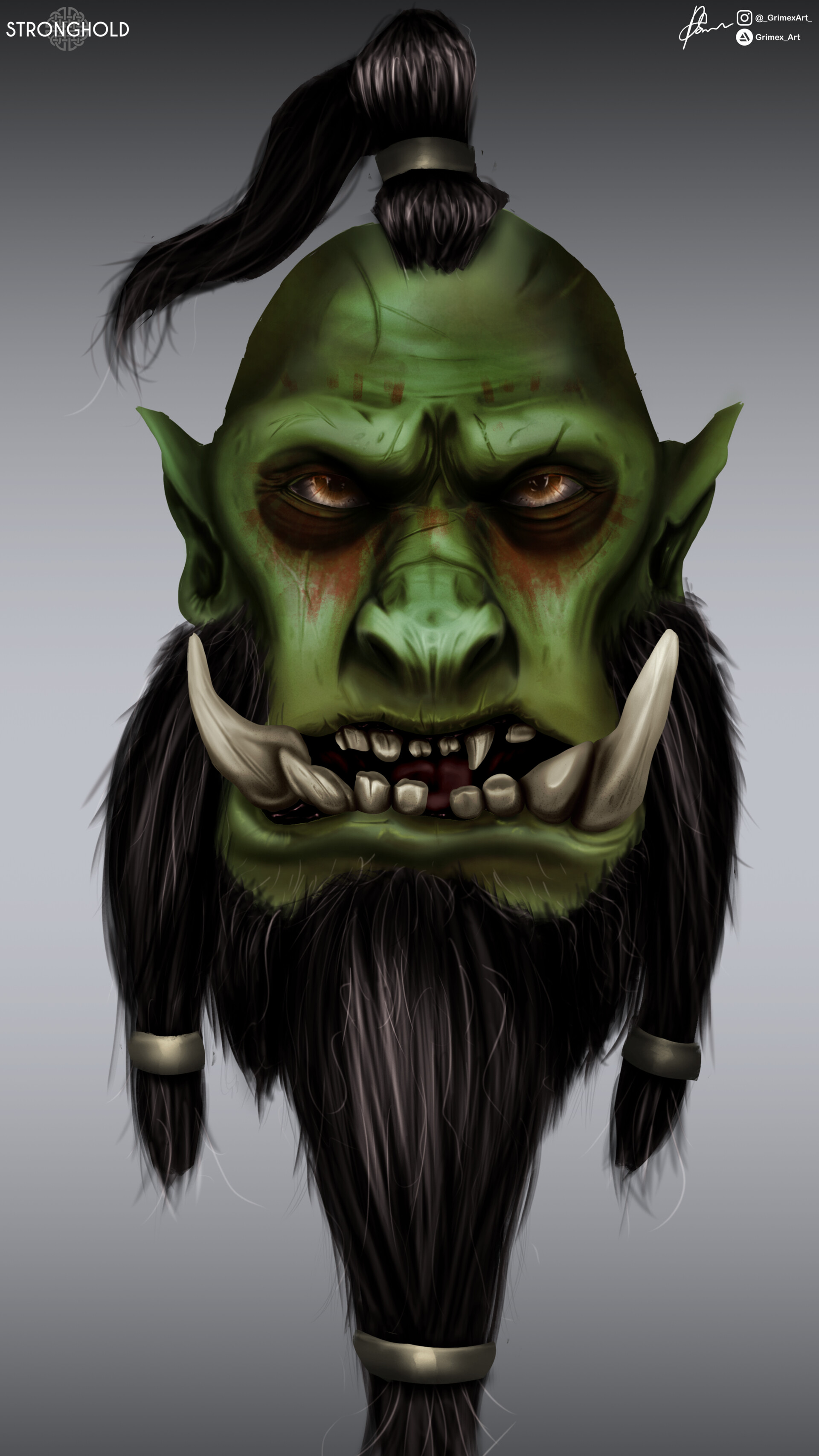 ArtStation - Orcish Portrait A