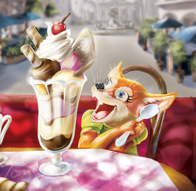 Anime Ice Cream Sundae