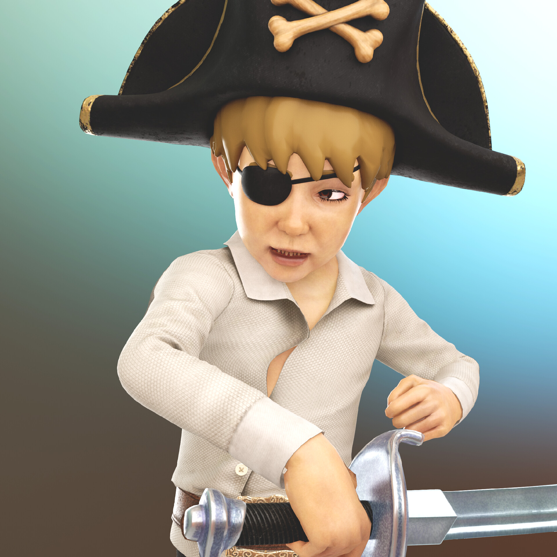 William Kimura - Pirate Kid Workflow