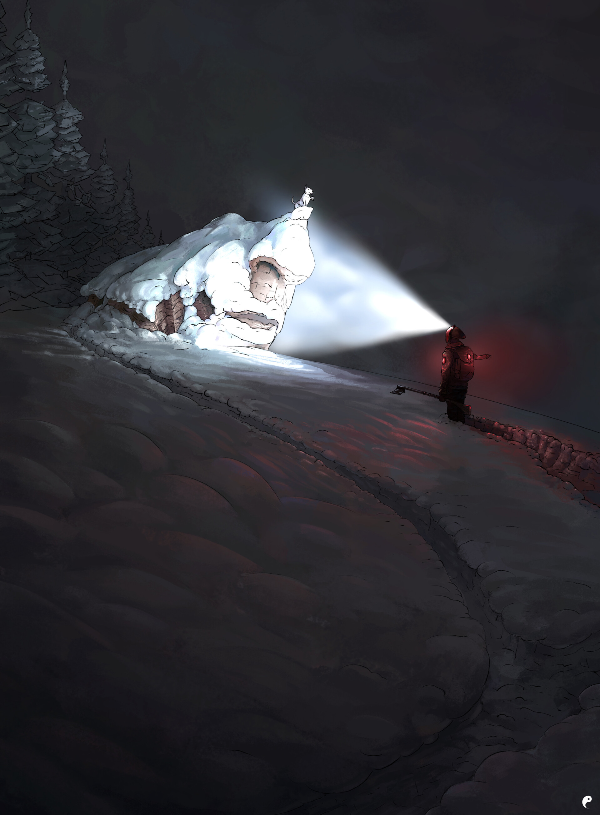 ArtStation - A shattered visage lies