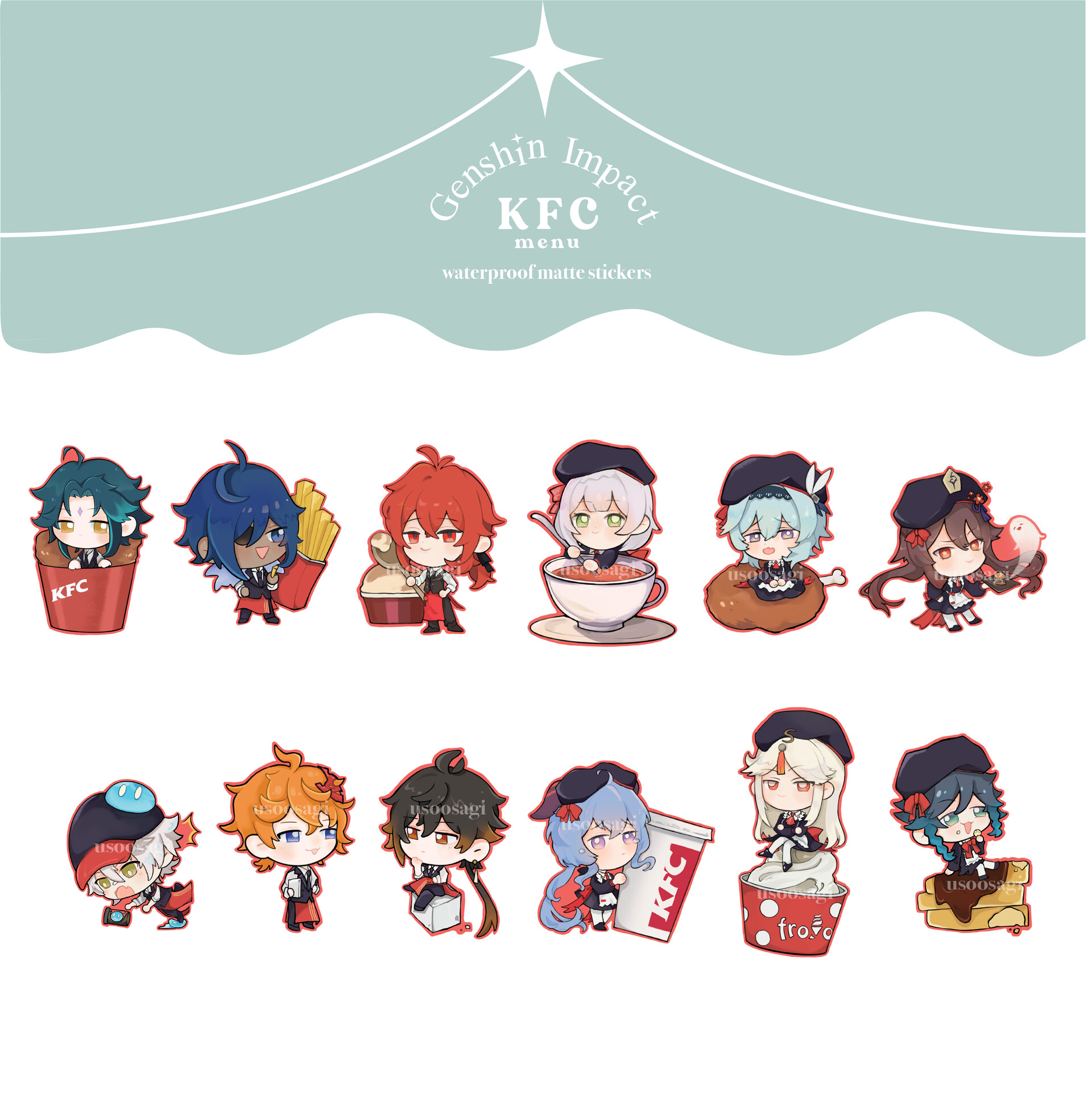 ArtStation - KFC Genshin Impact Illustration