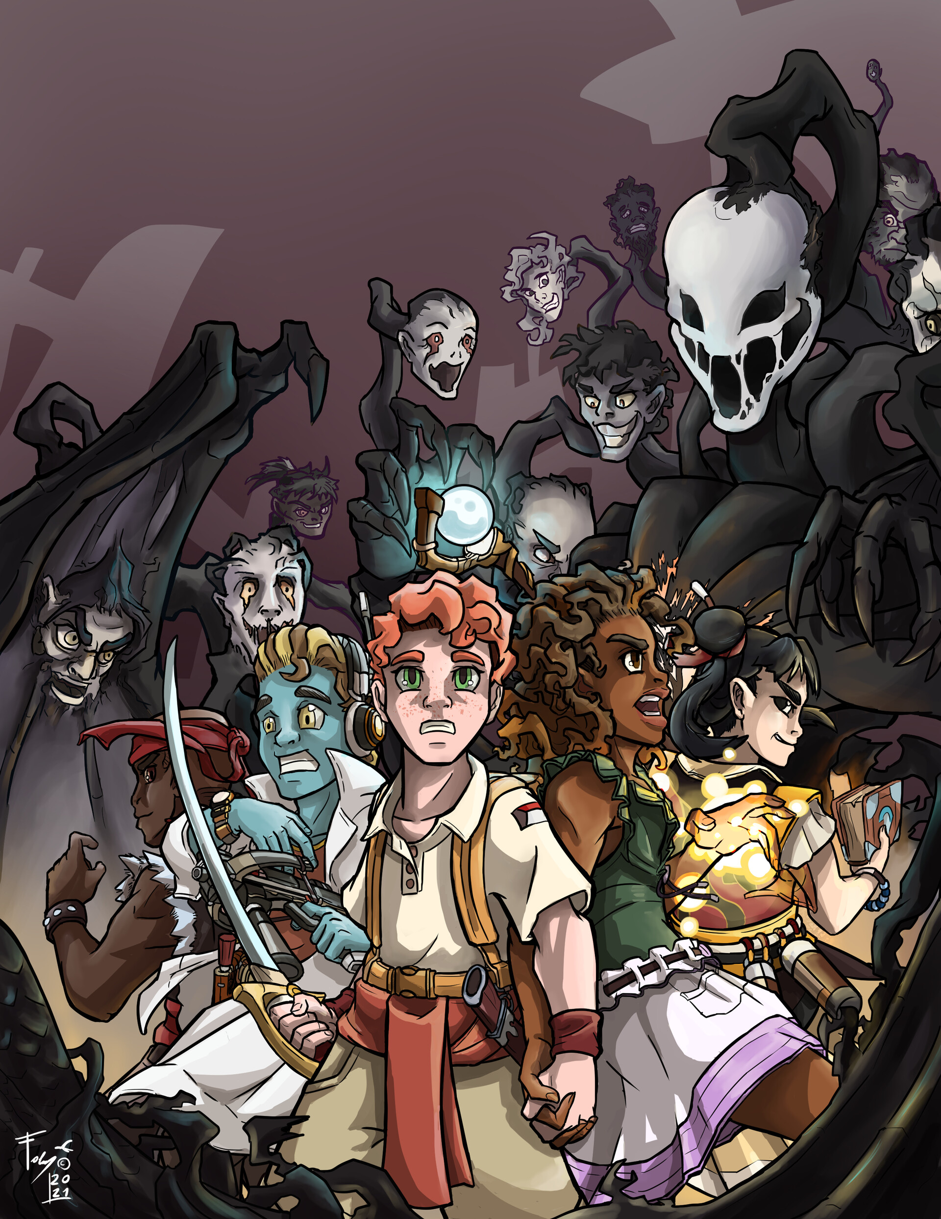 ArtStation - We Are All Children- RPG Cover illustration