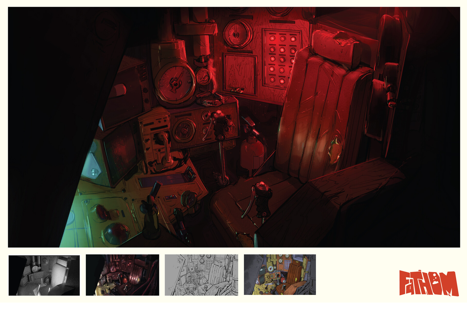 ArtStation - Fathom Project - Submarine Cockpit Interior