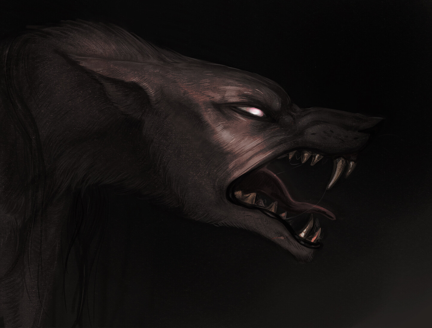 ArtStation - werewolf's head