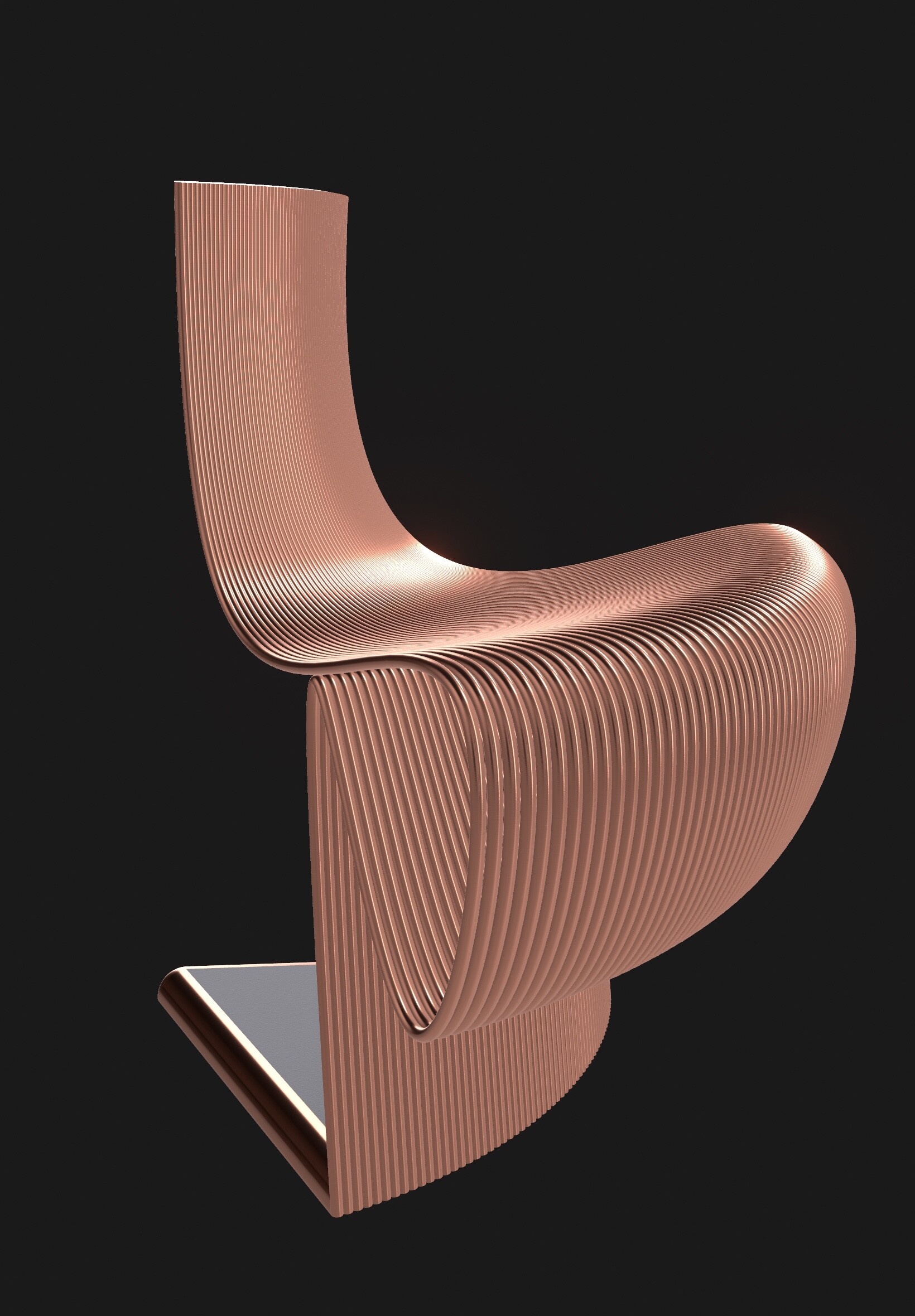 ArtStation - Copper Rod Chair