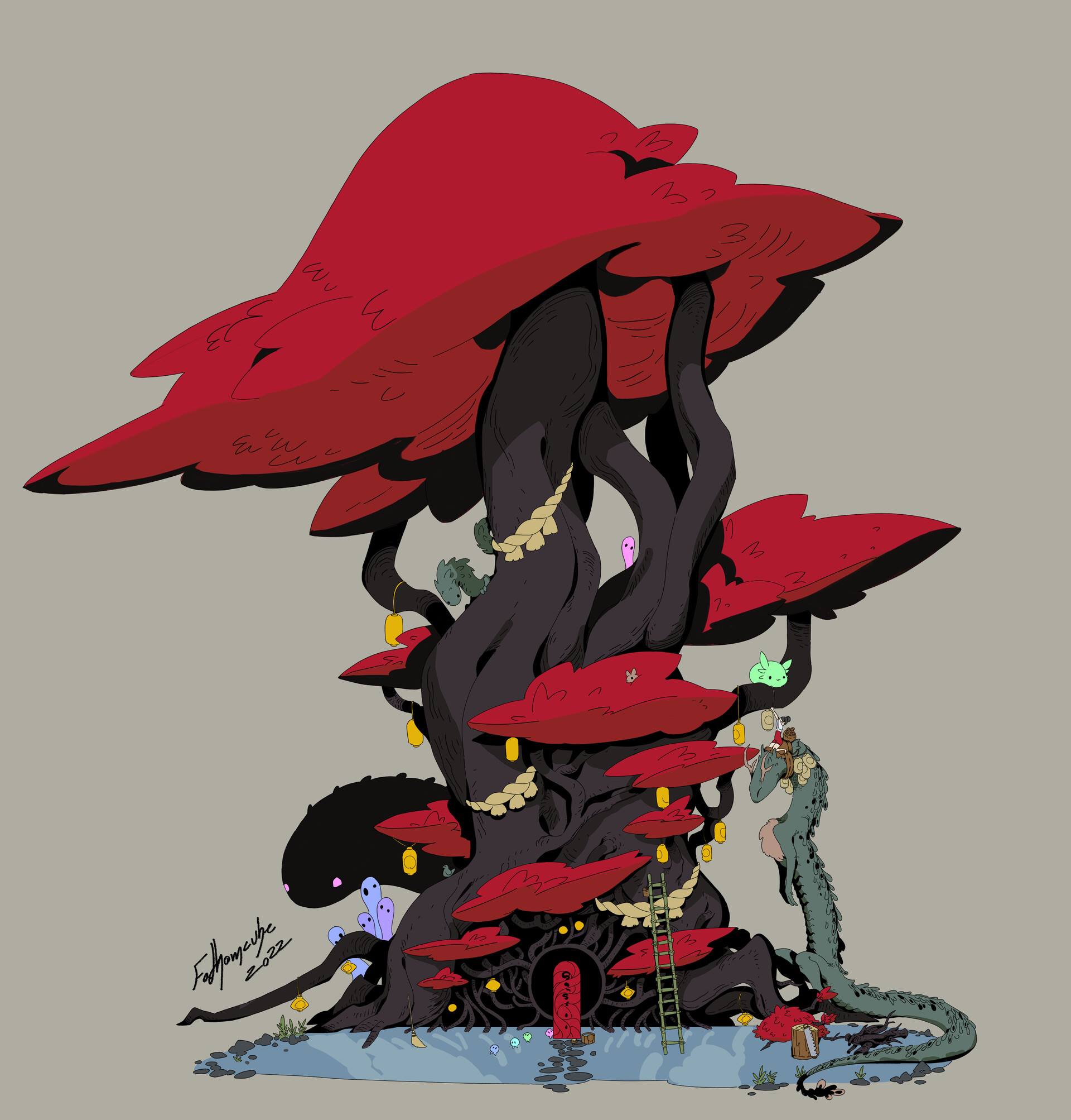 ArtStation - Tree Shrine