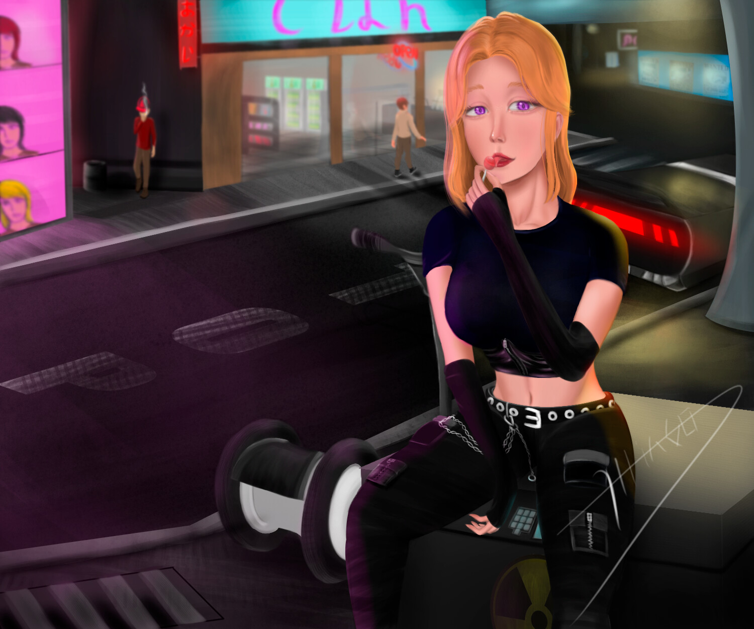 ArtStation - Norá - Cyberpunk OC