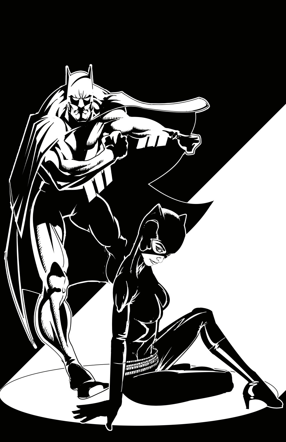 ArtStation - cat and bat created in clip studio