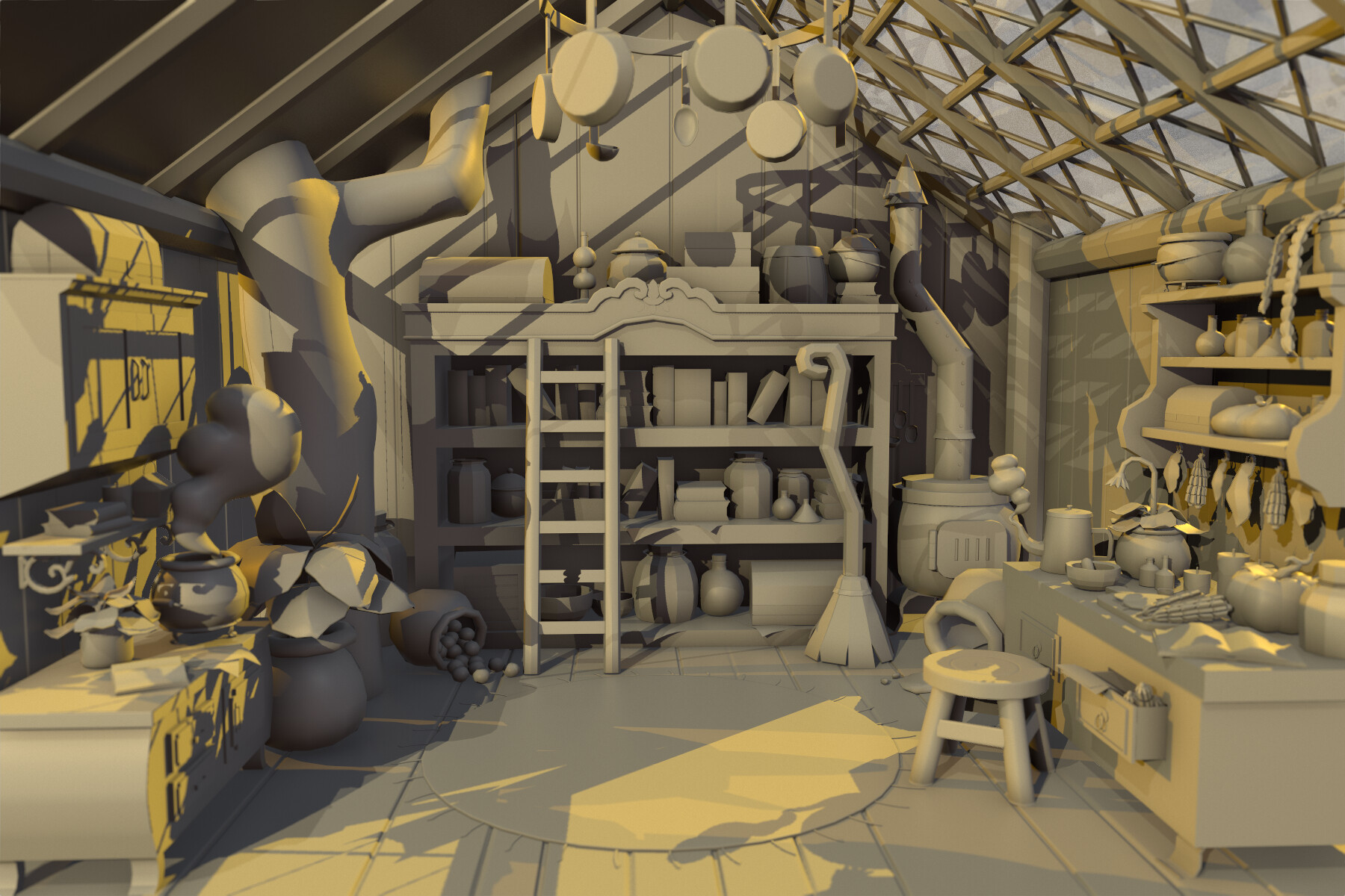 ArtStation - WITCH ROOM STYLIZED