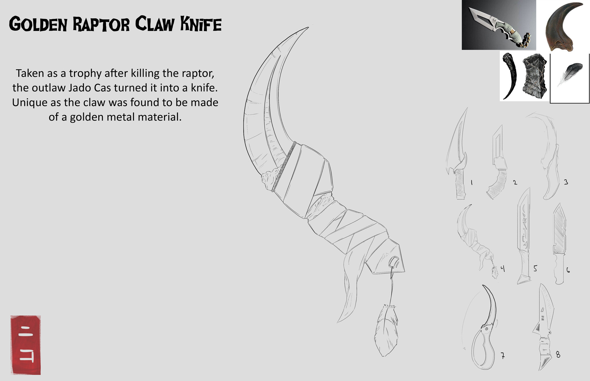 ArtStation - Raptor Claw Knife
