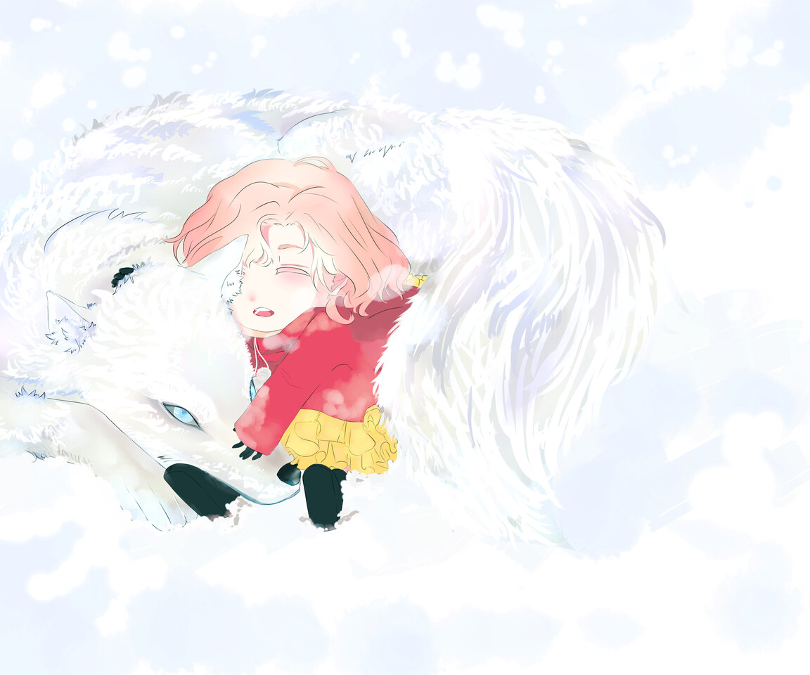 ArtStation - baby and the wolf