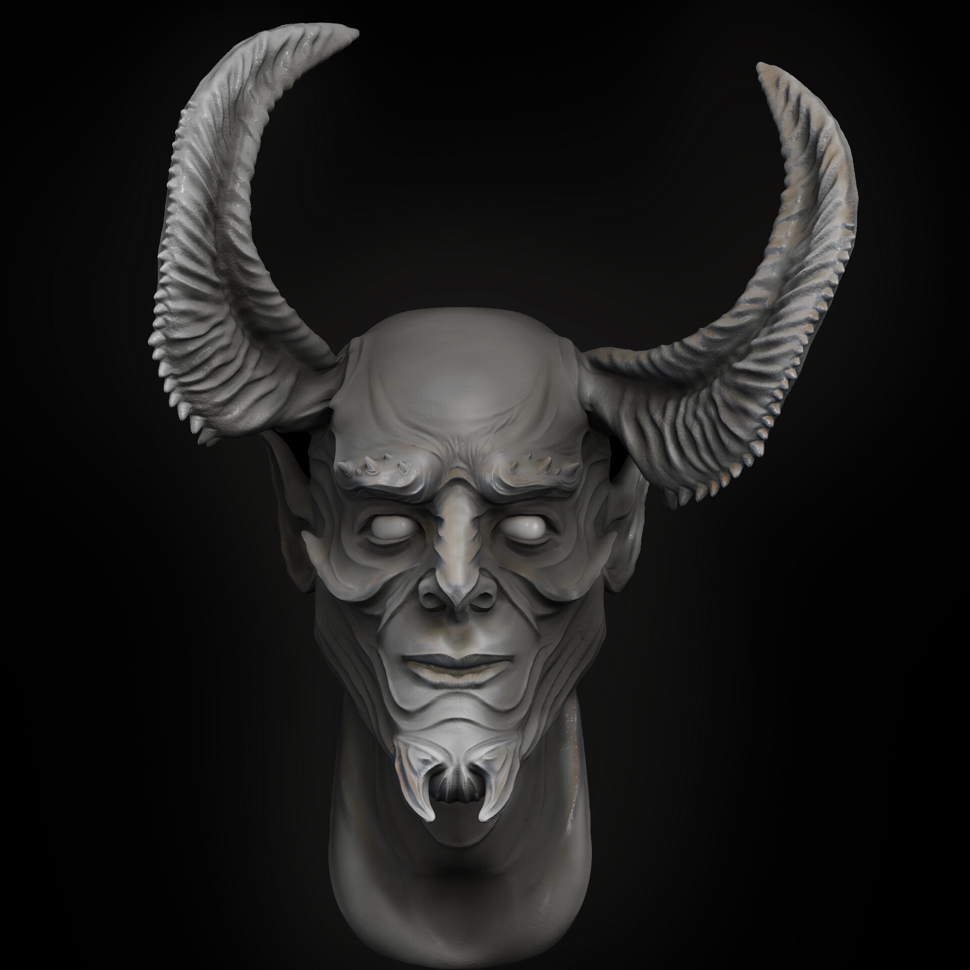 ArtStation - Creature Head Digital Sculpt
