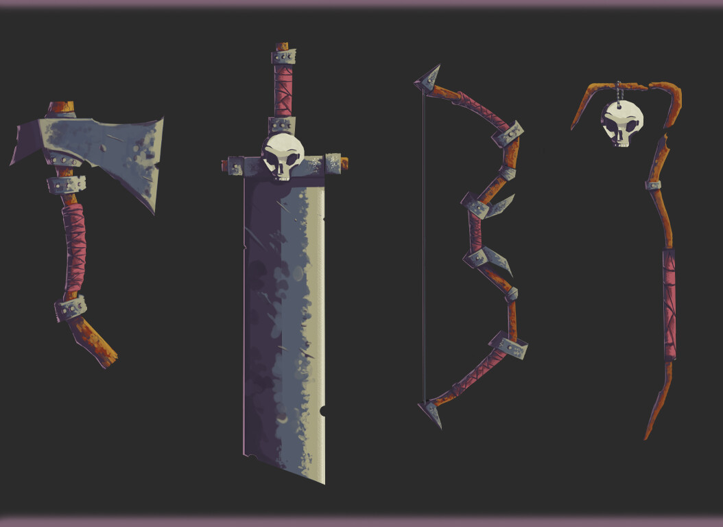 ArtStation - Orc Weapon Set