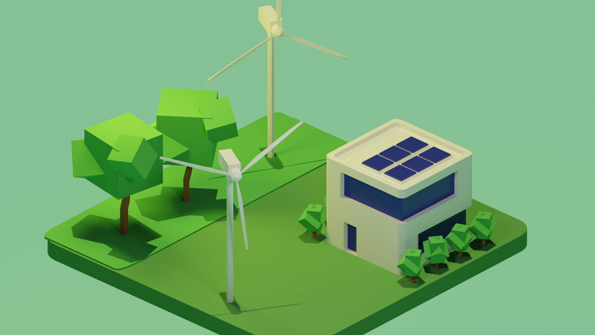 ArtStation - low poly scene