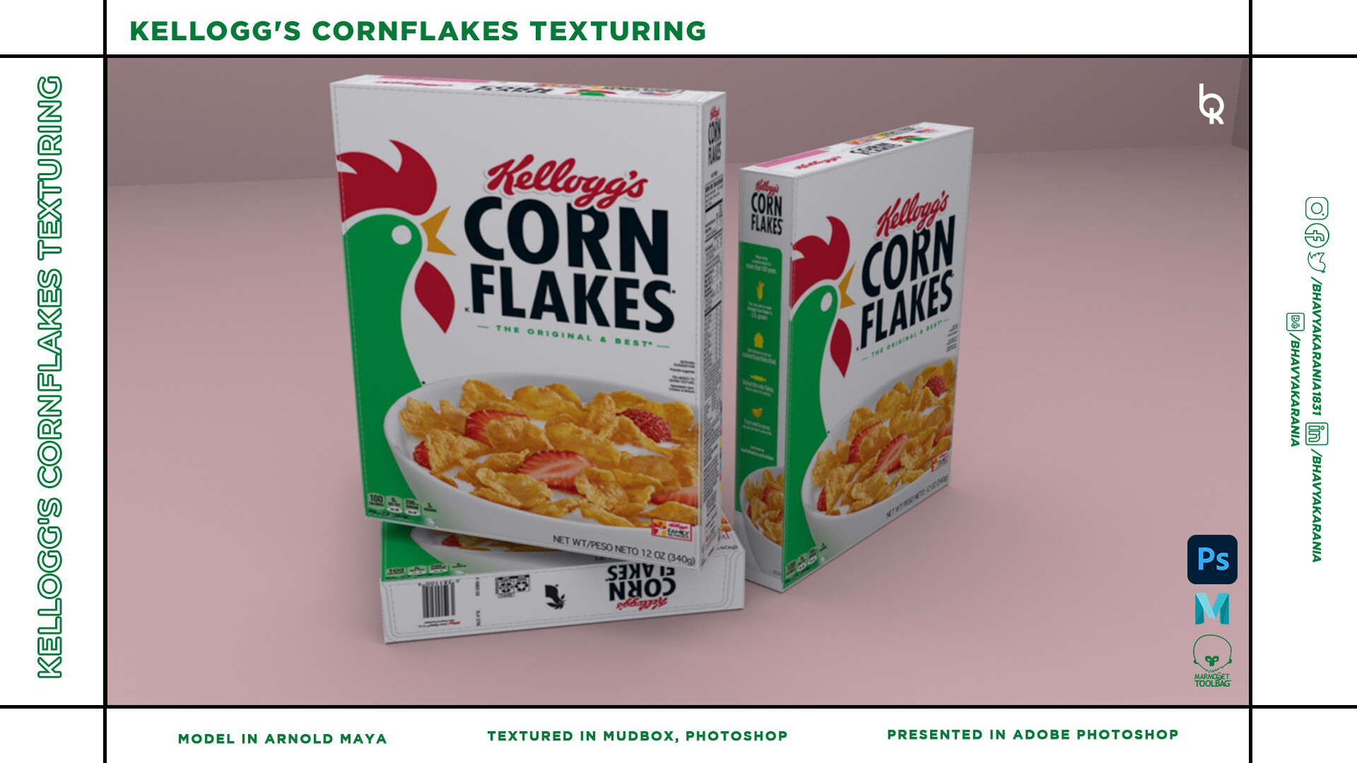 ArtStation - kellogg's cornflake Texturing