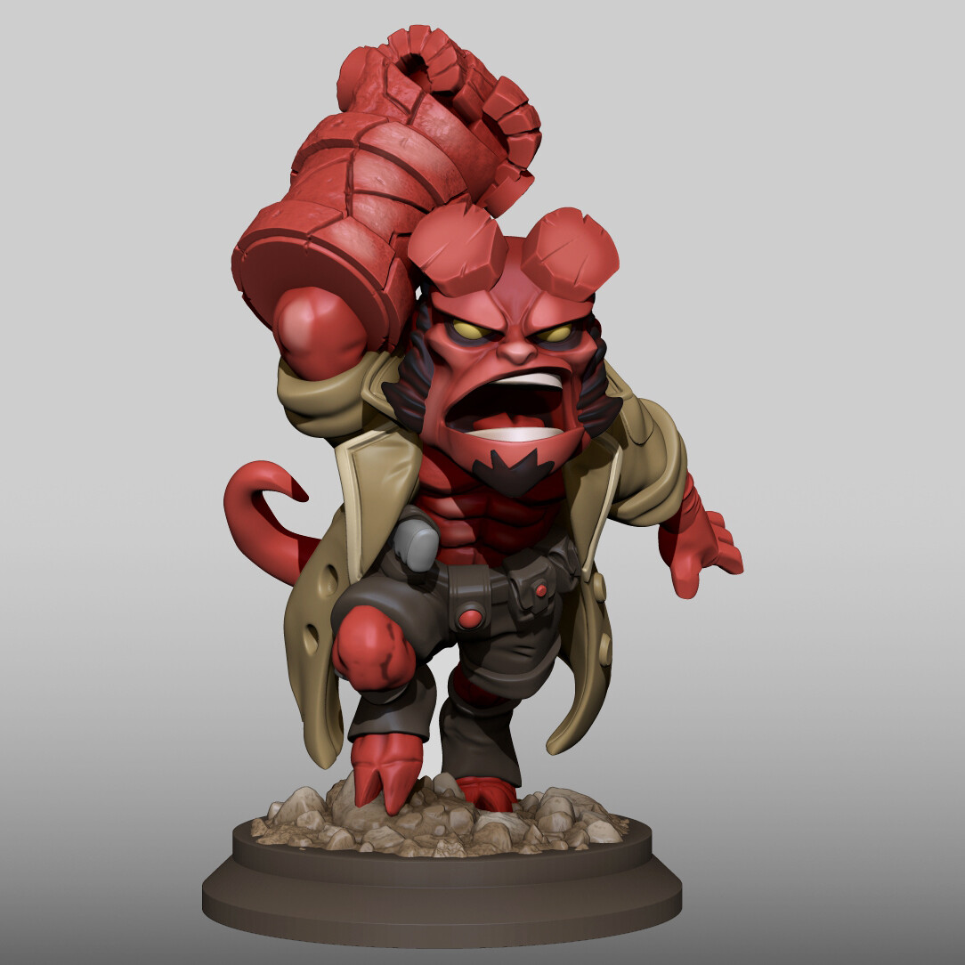 ArtStation - Hellboy Chibi