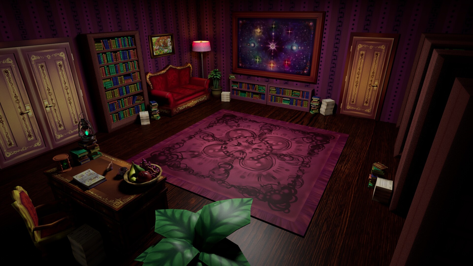 ArtStation - Stylized Study Room (Misfire Animatic)