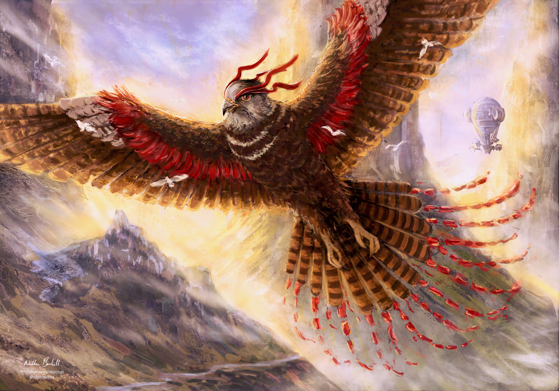 ArtStation - Red-Tailed Mountain Hawk