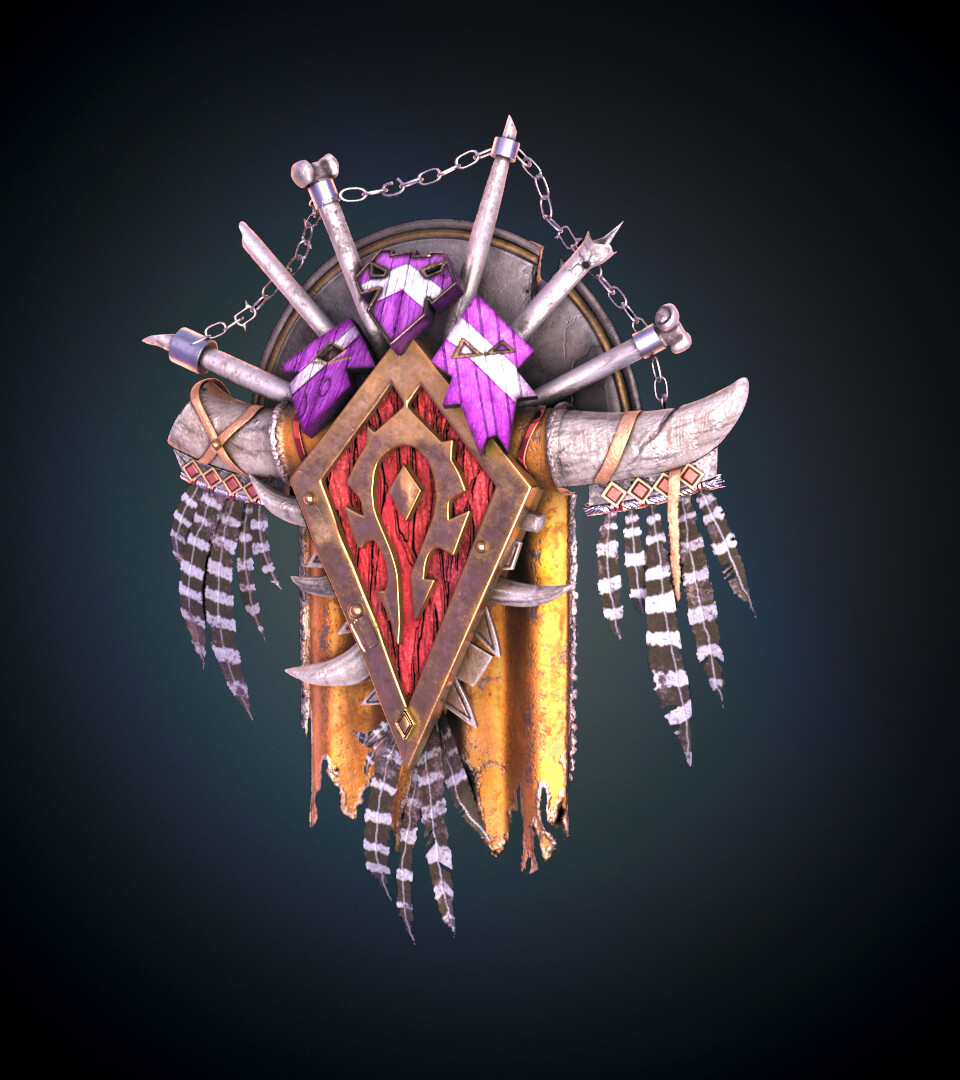 ArtStation - Warcraft Horde Shield