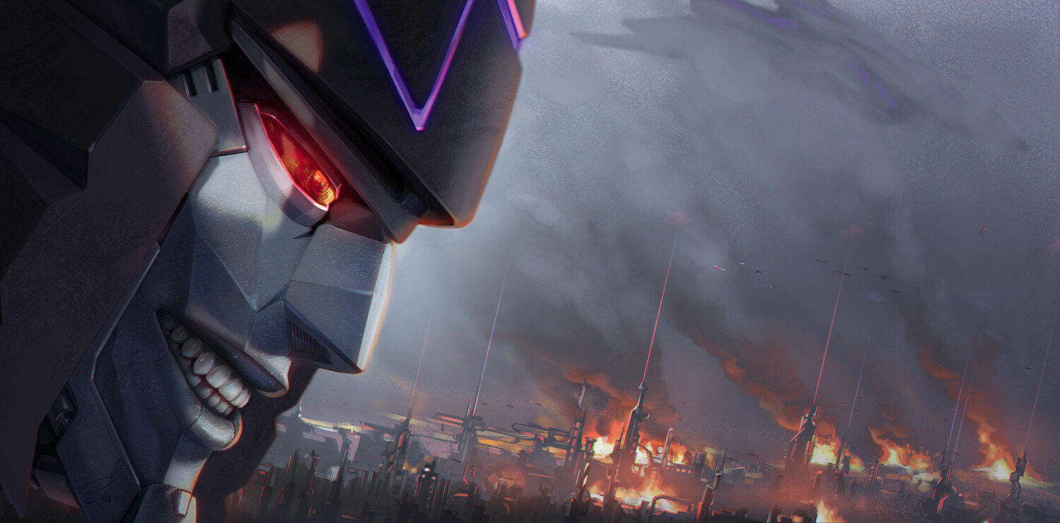 ArtStation - Megatron battle (IDW)