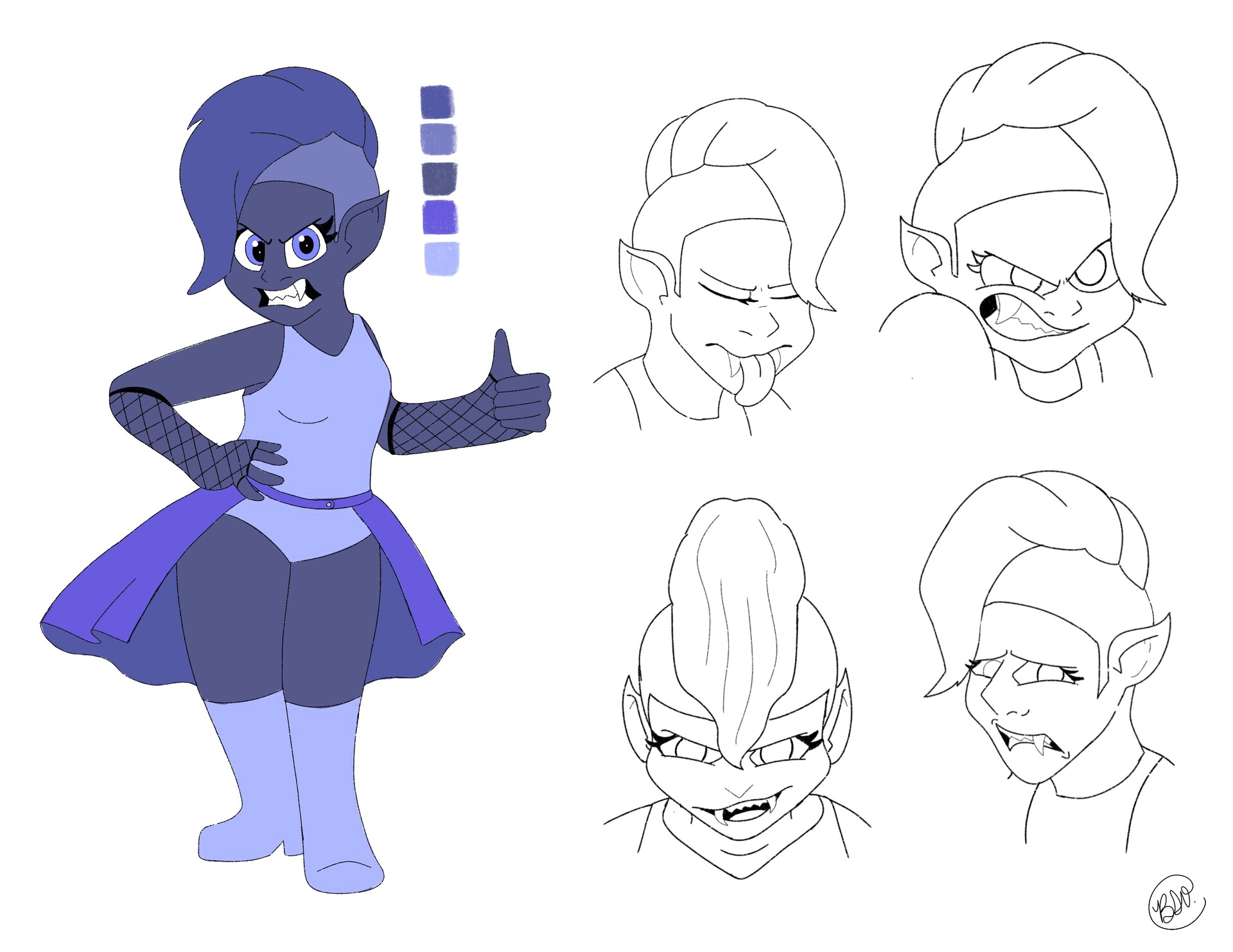 ArtStation - Character Design (Facial Expressions)