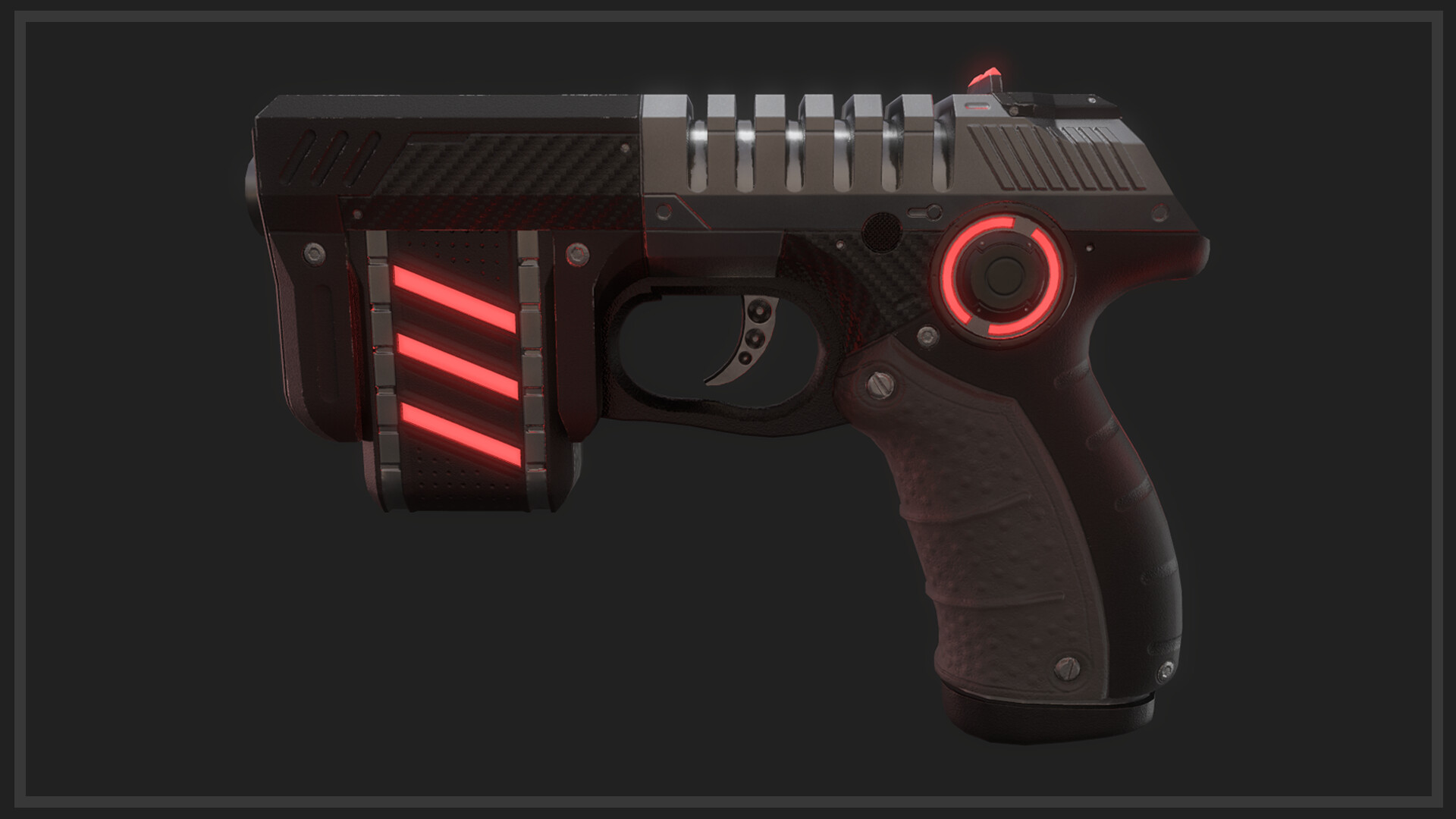 sci fi pistol concept