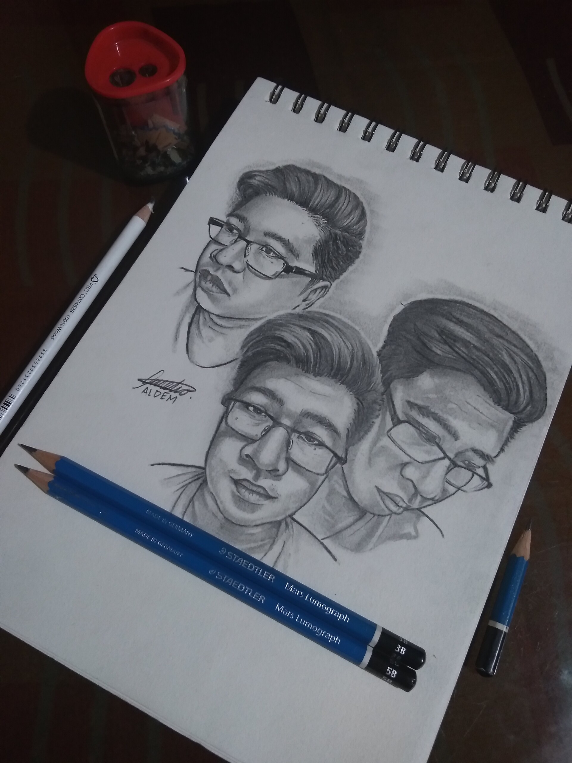 ArtStation - Self Portrait Using Graphite