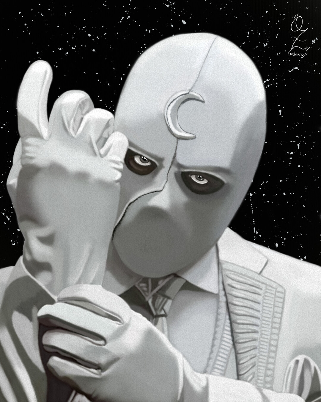 ArtStation - Moon Knight Illustration by Oz Galeano