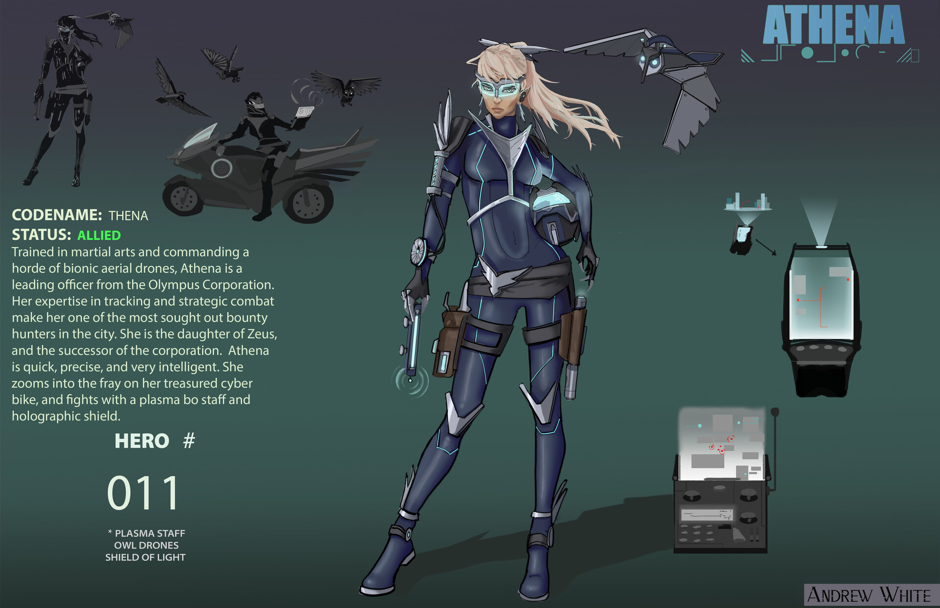 ArtStation - Project Olympus: Athena Character Design